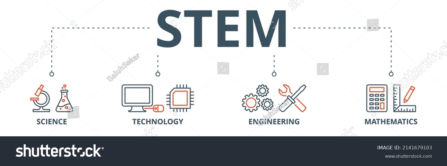 Stem Banner Web Icon Vector Illustration Stock Vector (Royalty Free ...