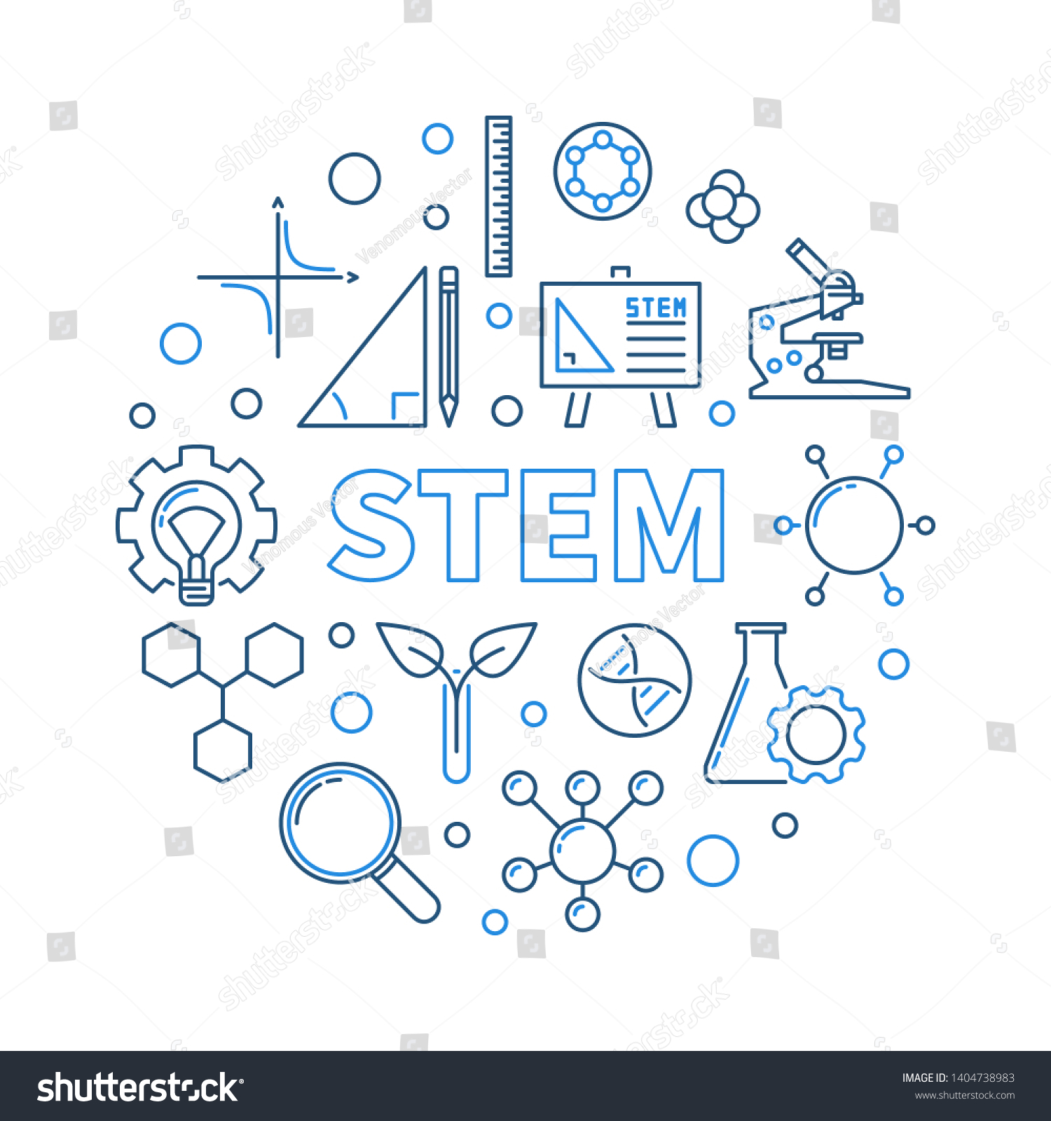 Stem Science Technology Engineering Mathematics Vector: เวกเตอร์สต็อก ...