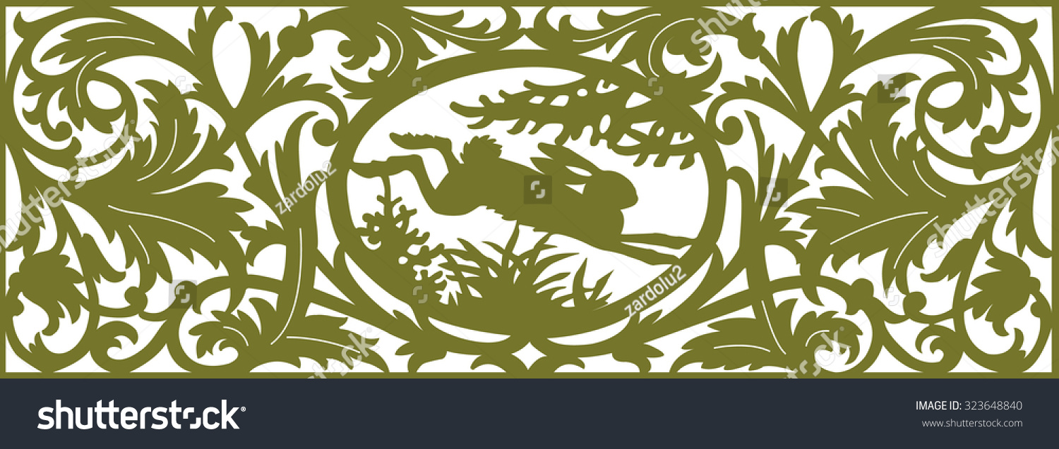 Stencil Animal Hare Stock Vector (Royalty Free) 323648840 | Shutterstock
