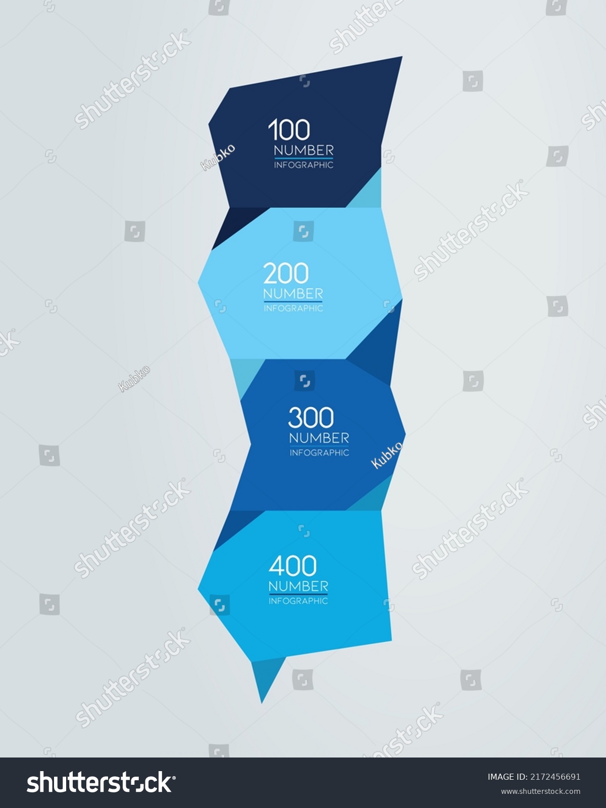 Step By Step Diagram Infographic Flat Stock Vector (Royalty Free ...