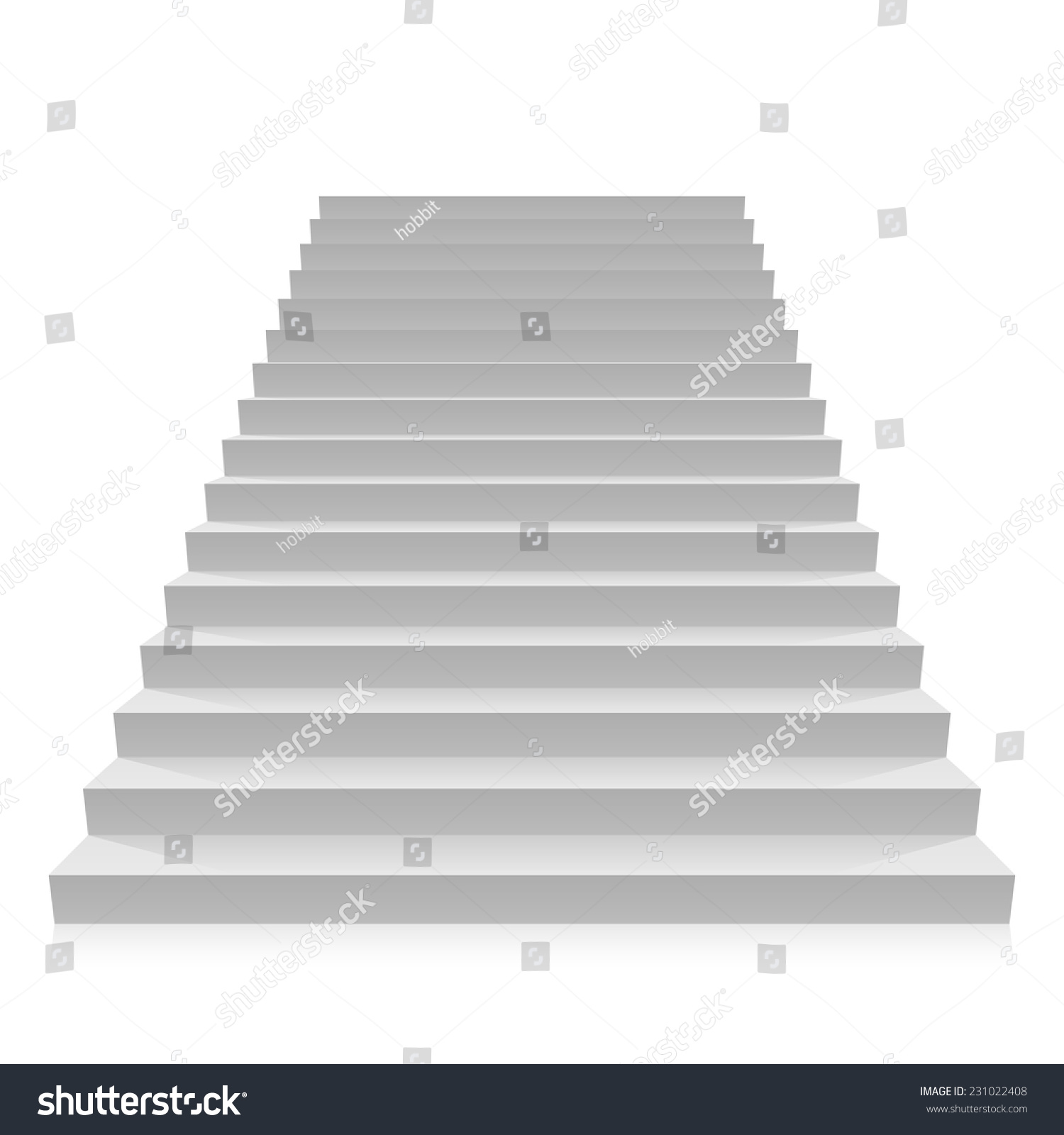 Step On White Background Vector Illustration Stock Vector (Royalty Free ...