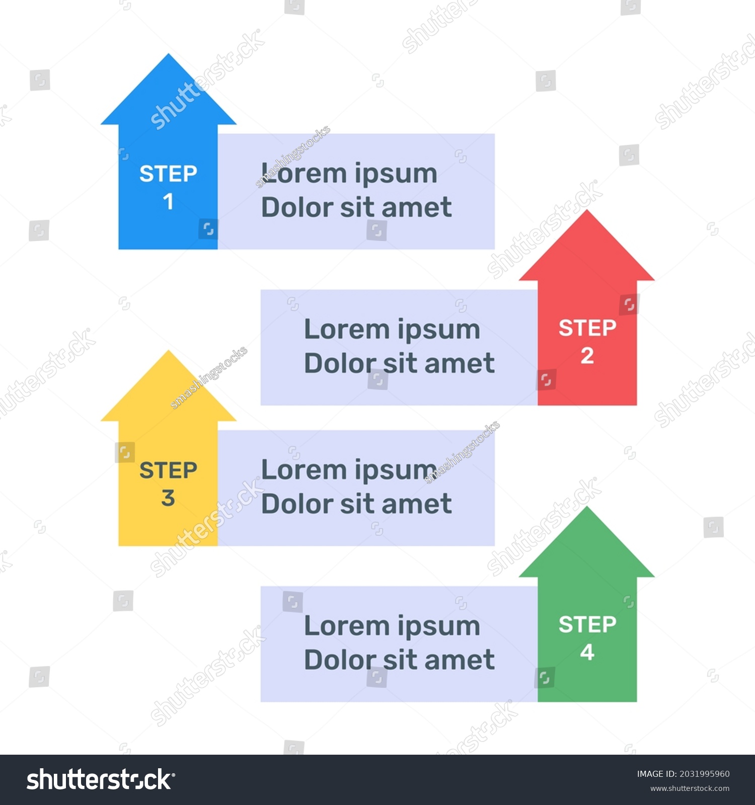 Step Infographic Flat Icon Stock Vector (Royalty Free) 2031995960 ...
