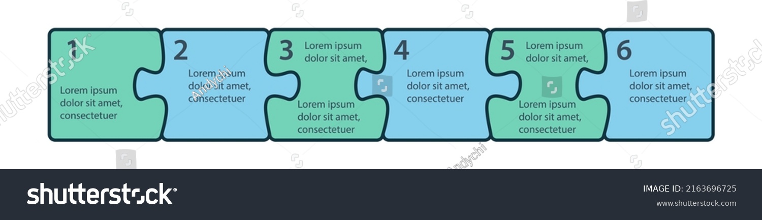 Steps Infographics Puzzle Sequence Six Elements Stock Vector (Royalty ... Steps Infographics Puzzle Sequence Six Elements Stock Vector (Royalty ...