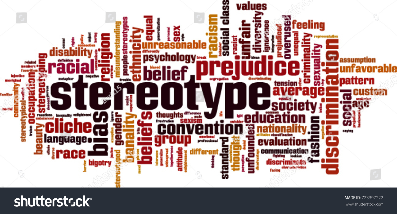Stereotype Word Cloud Concept Vector Illustration Stock Vector (Royalty ...