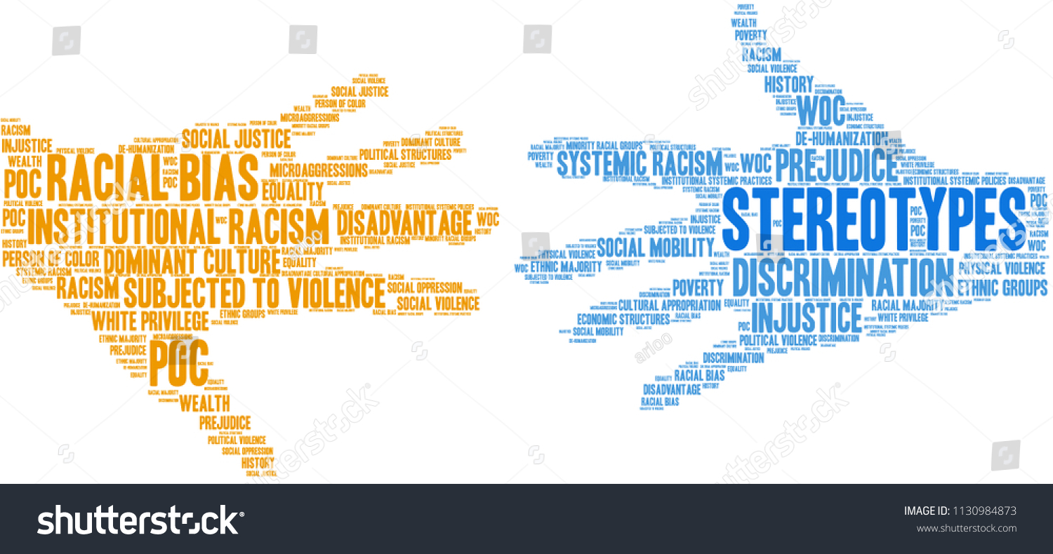 Stereotypes Word Cloud On White Background Stock Vector (Royalty Free ...