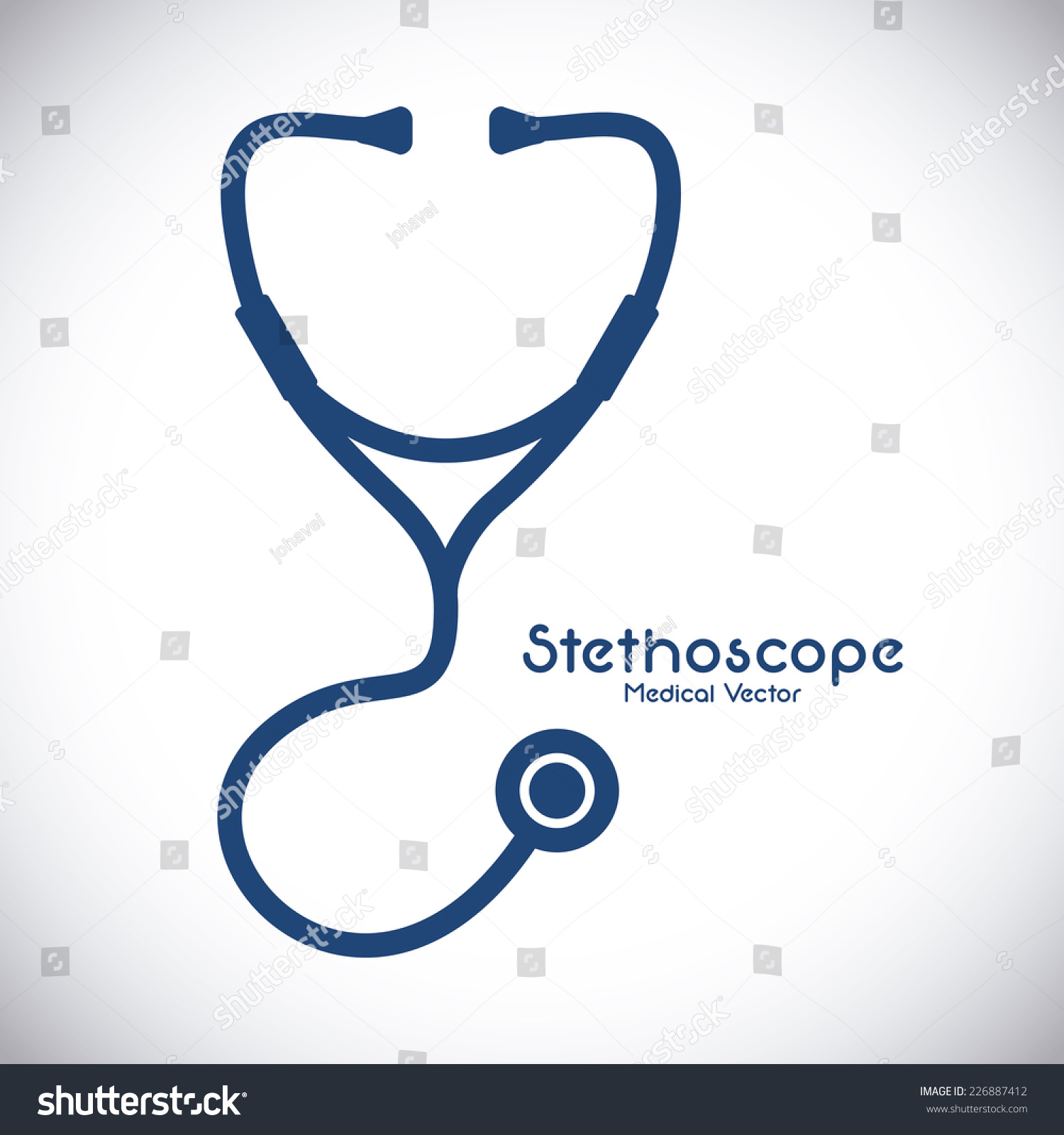 Stethoscope Graphic Design Vector Illustration Stock Vector (Royalty ...