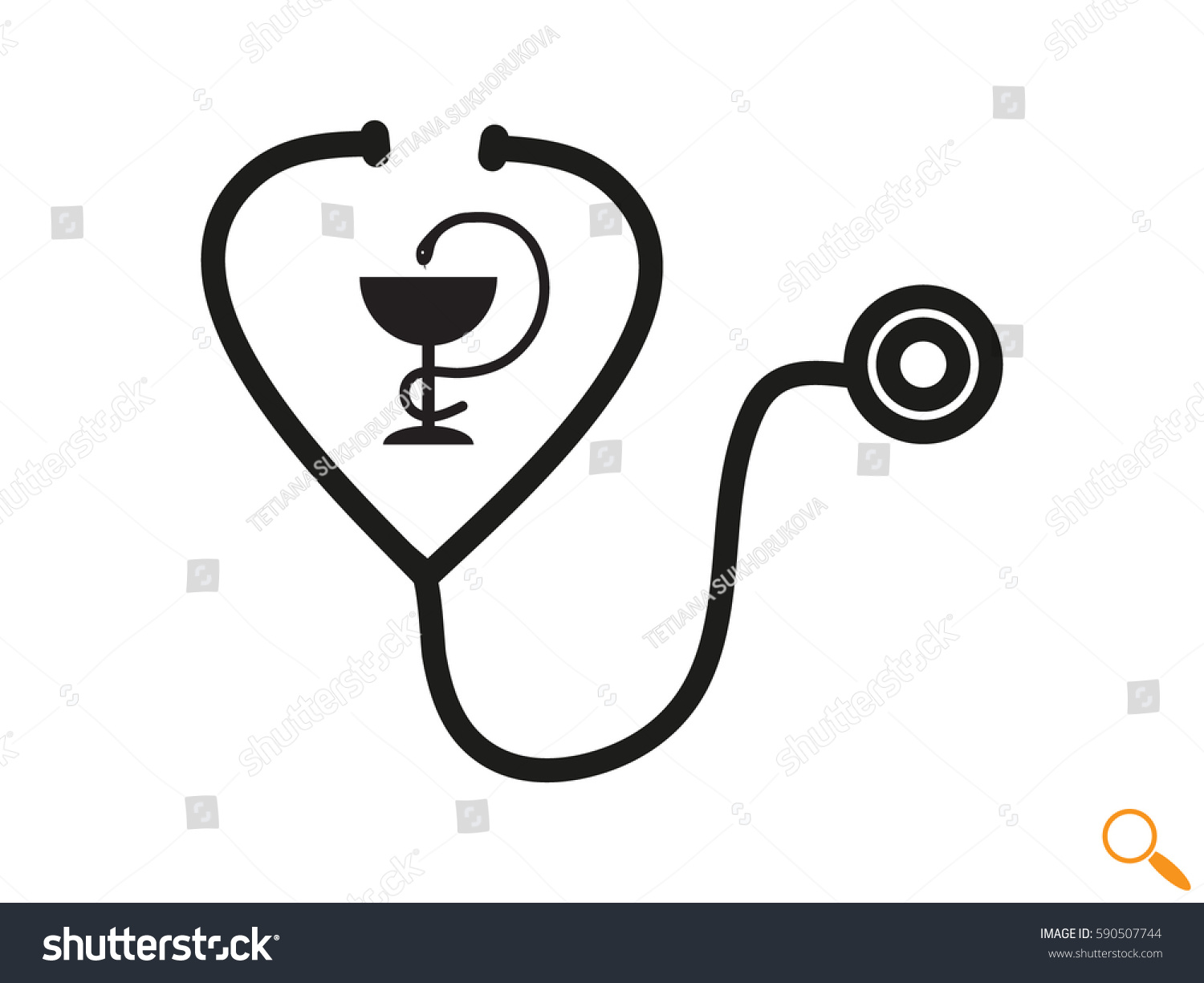 Stethoscope Symbol Vector Illustration Eps10 Stock Vector (Royalty Free ...