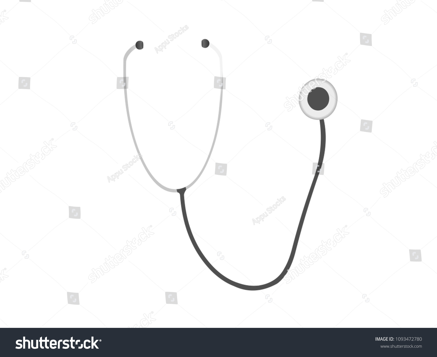 Stethoscope Used By Doctors Cartoon Vector Stock Vector (Royalty Free ...