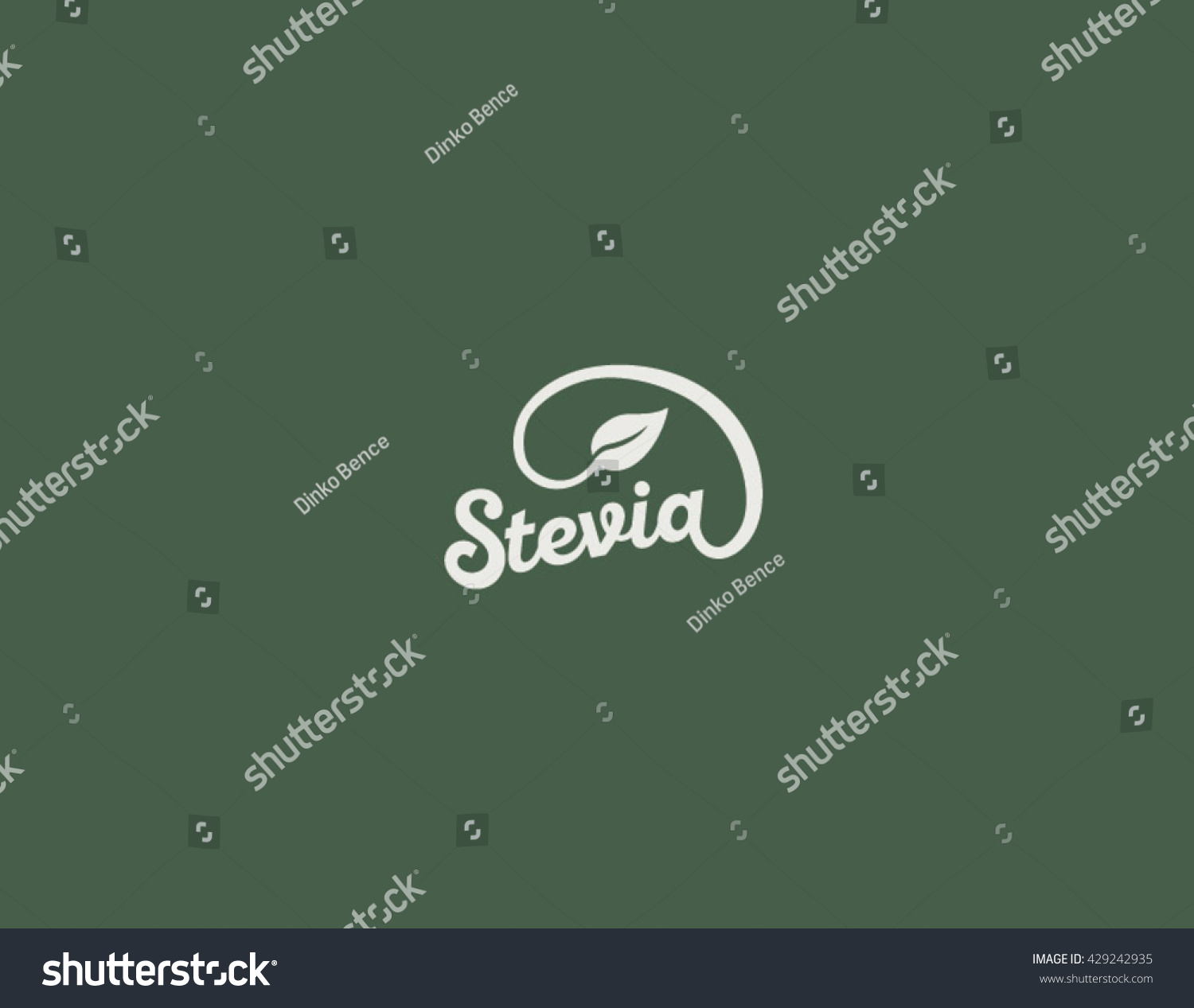 Stevia Logo Design Stock Vector (Royalty Free) 429242935