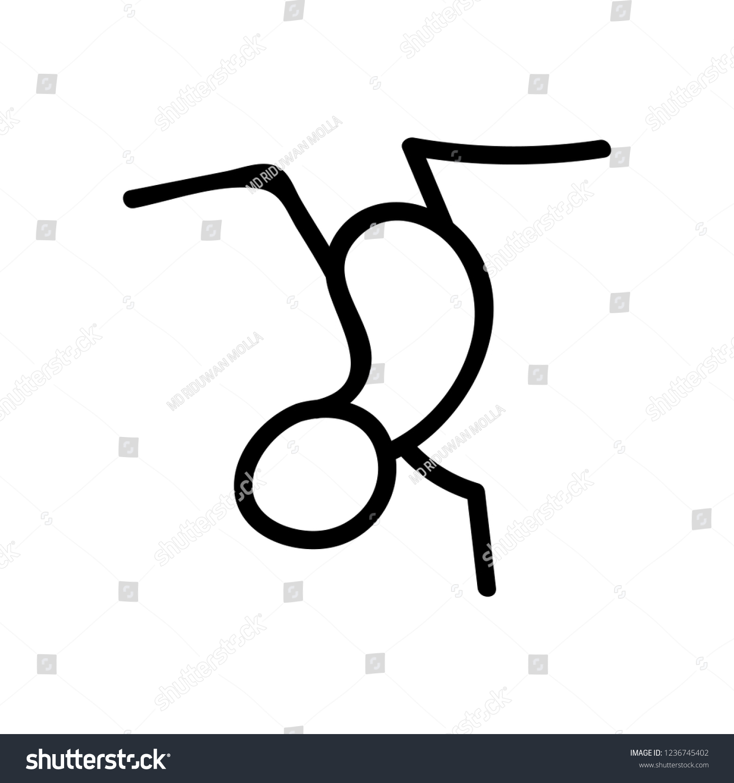 Stick Figure Body Exercise Icon 스톡 벡터(로열티 프리) 1236745402 | Shutterstock