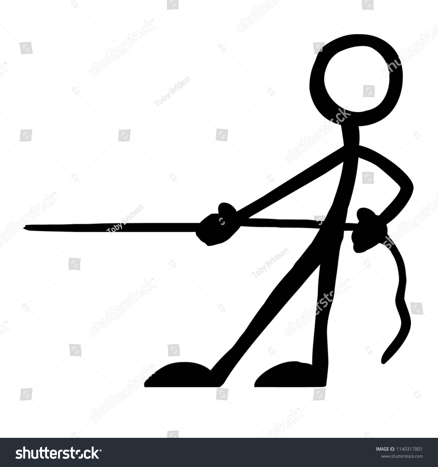 Stick Figure Pulling Rope Straight: เวกเตอร์สต็อก (ปลอดค่าลิขสิทธิ์ ...