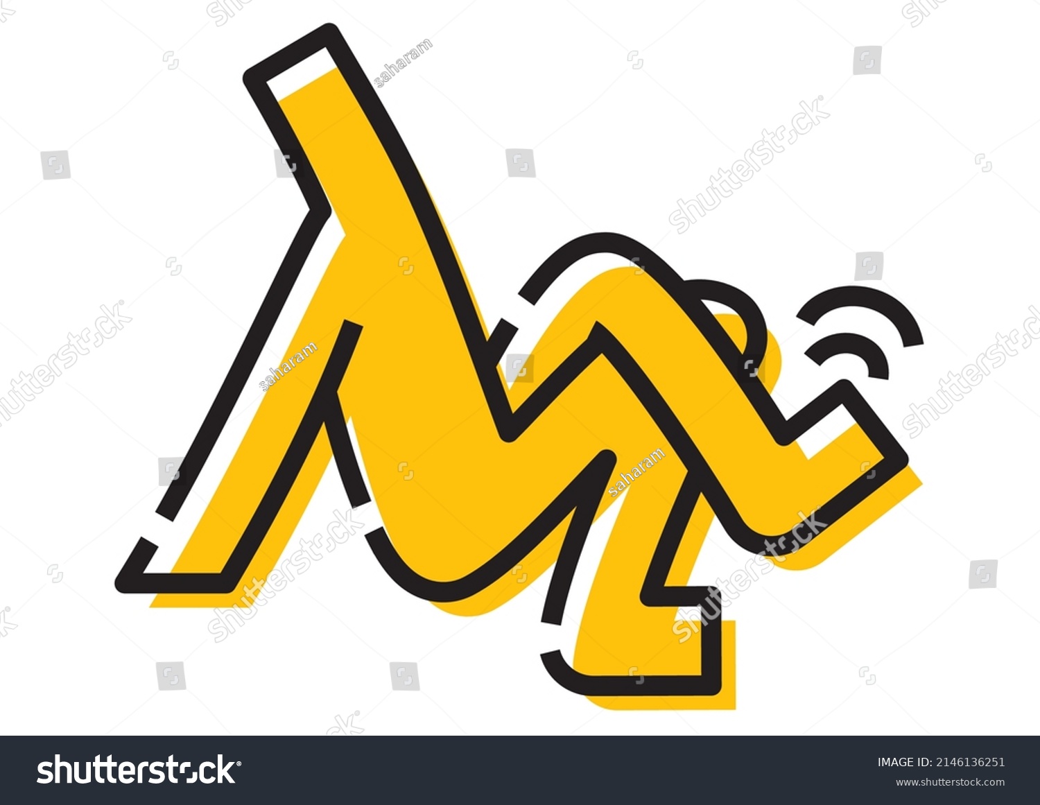 Stick Figure Resting Crosslegged Vector Stock Vector (Royalty Free ...