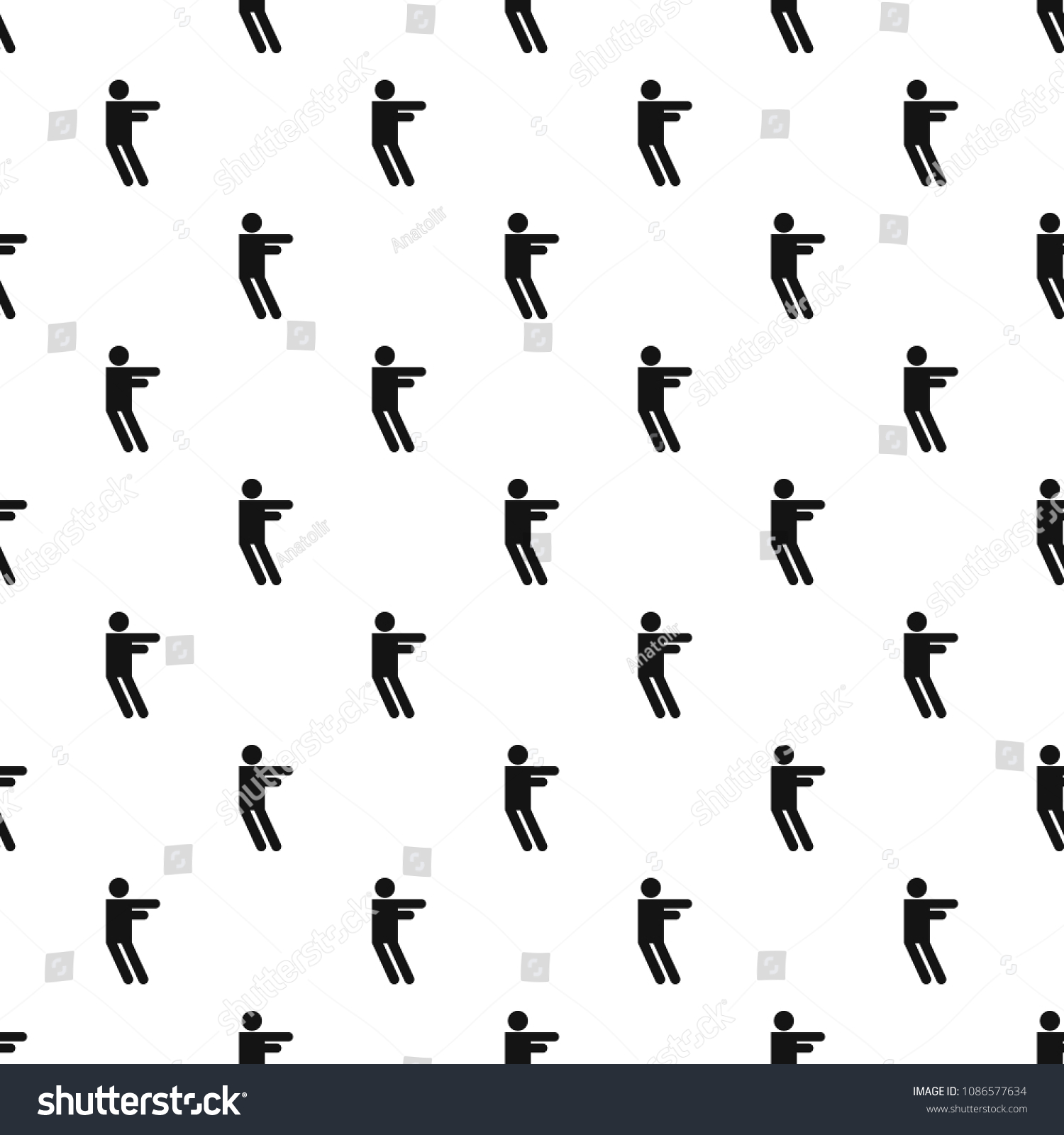 Stick Figure Stickman Pattern Vector Seamless: เวกเตอร์สต็อก (ปลอดค่า ...
