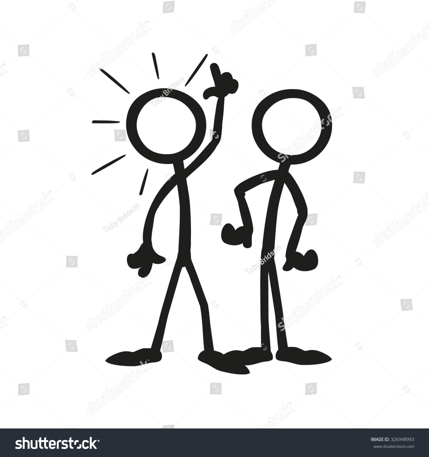 Stick Figure Working Together Idea Stock Vector 326948993 - Shutterstock