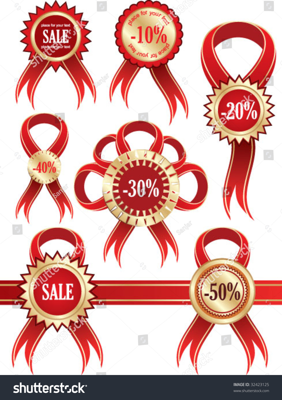 Stickers Labels Stock Vector (Royalty Free) 32423125 | Shutterstock