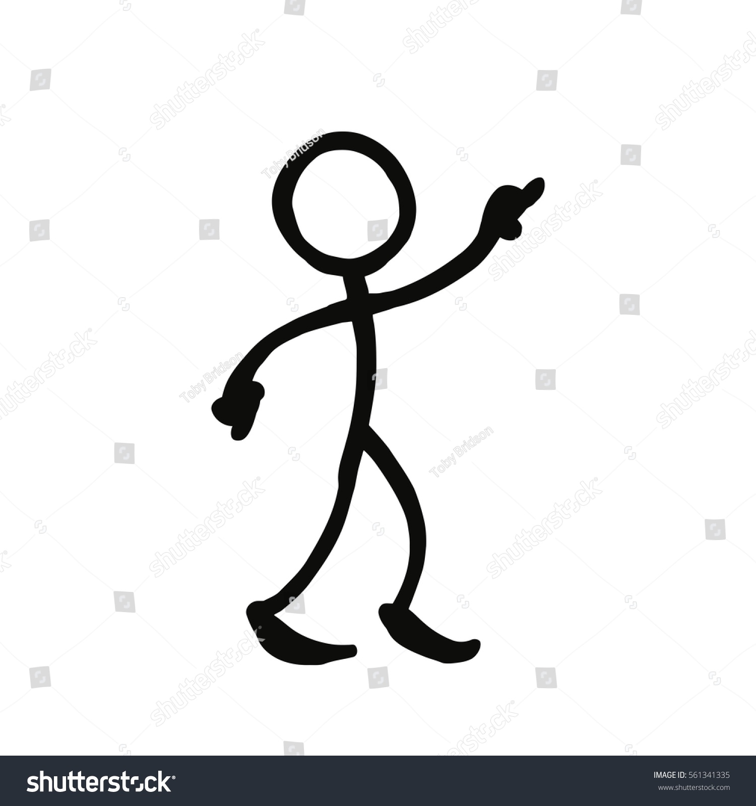 Stickfigure Dance Stock Vector (Royalty Free) 561341335
