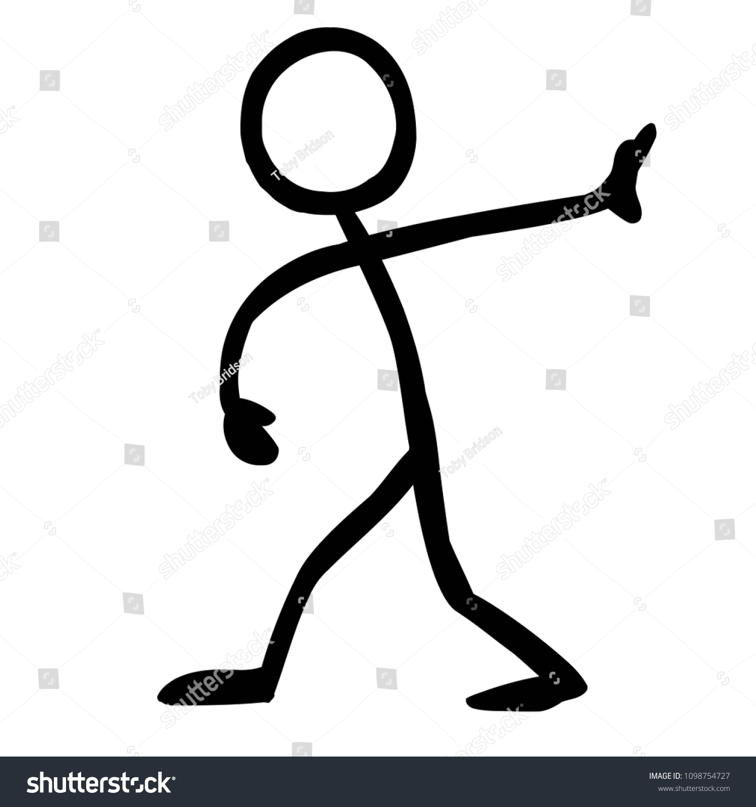 Stickfigure Messages Gesture Stock Vector (Royalty Free) 1098754727