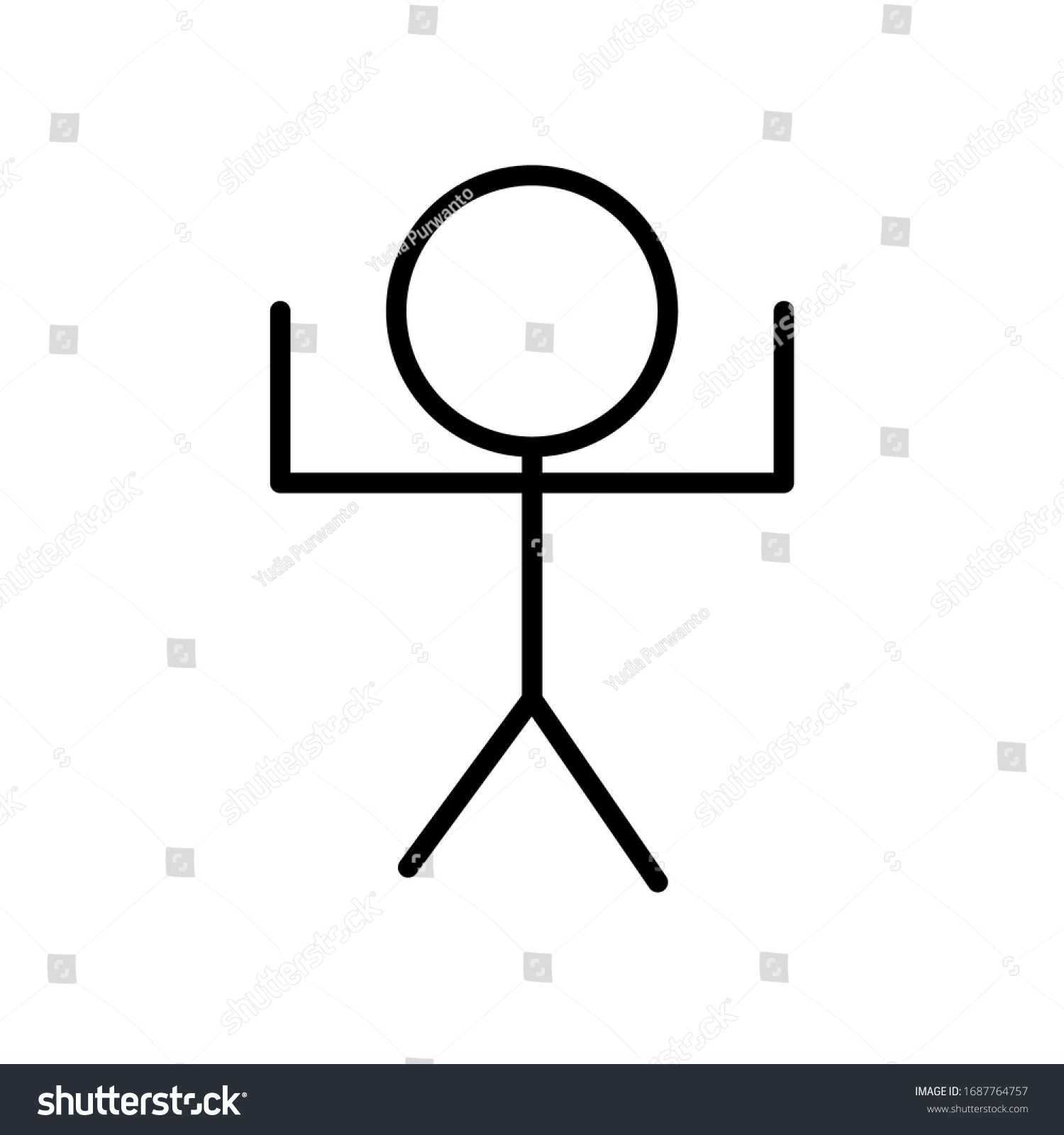 Stickman Art Character Vector Design Stock Vector (Royalty Free ...