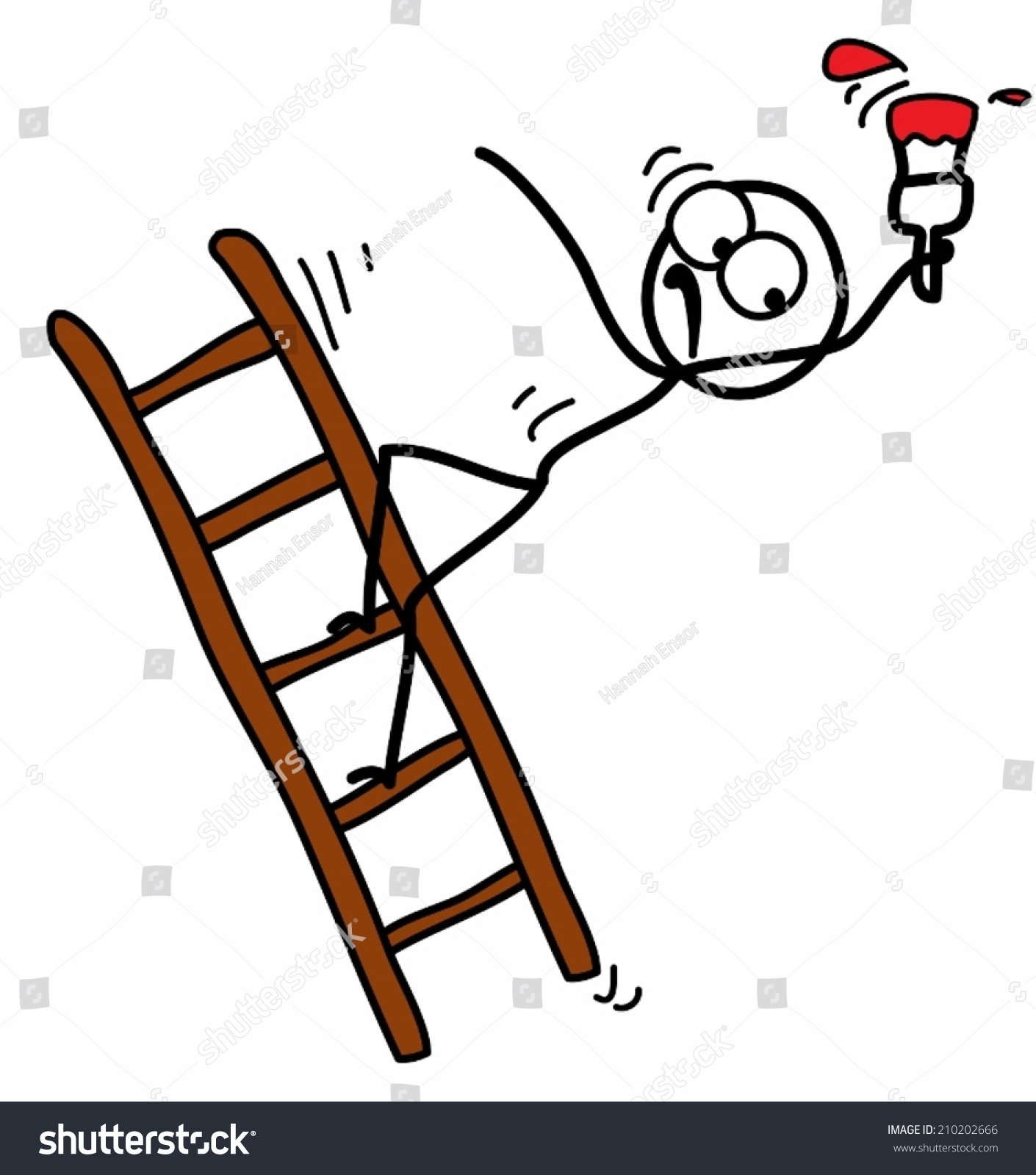 Stickman Falling Ladder: เวกเตอร์สต็อก (ปลอดค่าลิขสิทธิ์) 210202666 ...