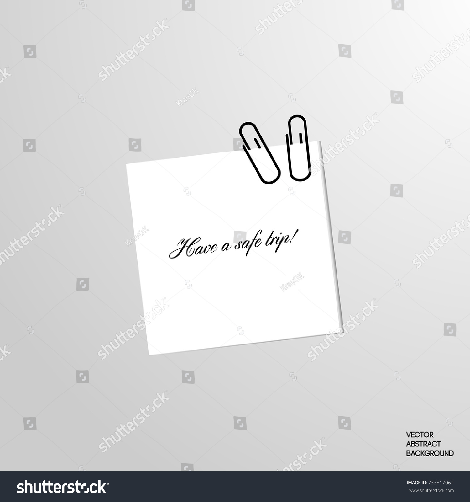 Sticky Note Isolated On White Background Stock Vector (Royalty Free ...
