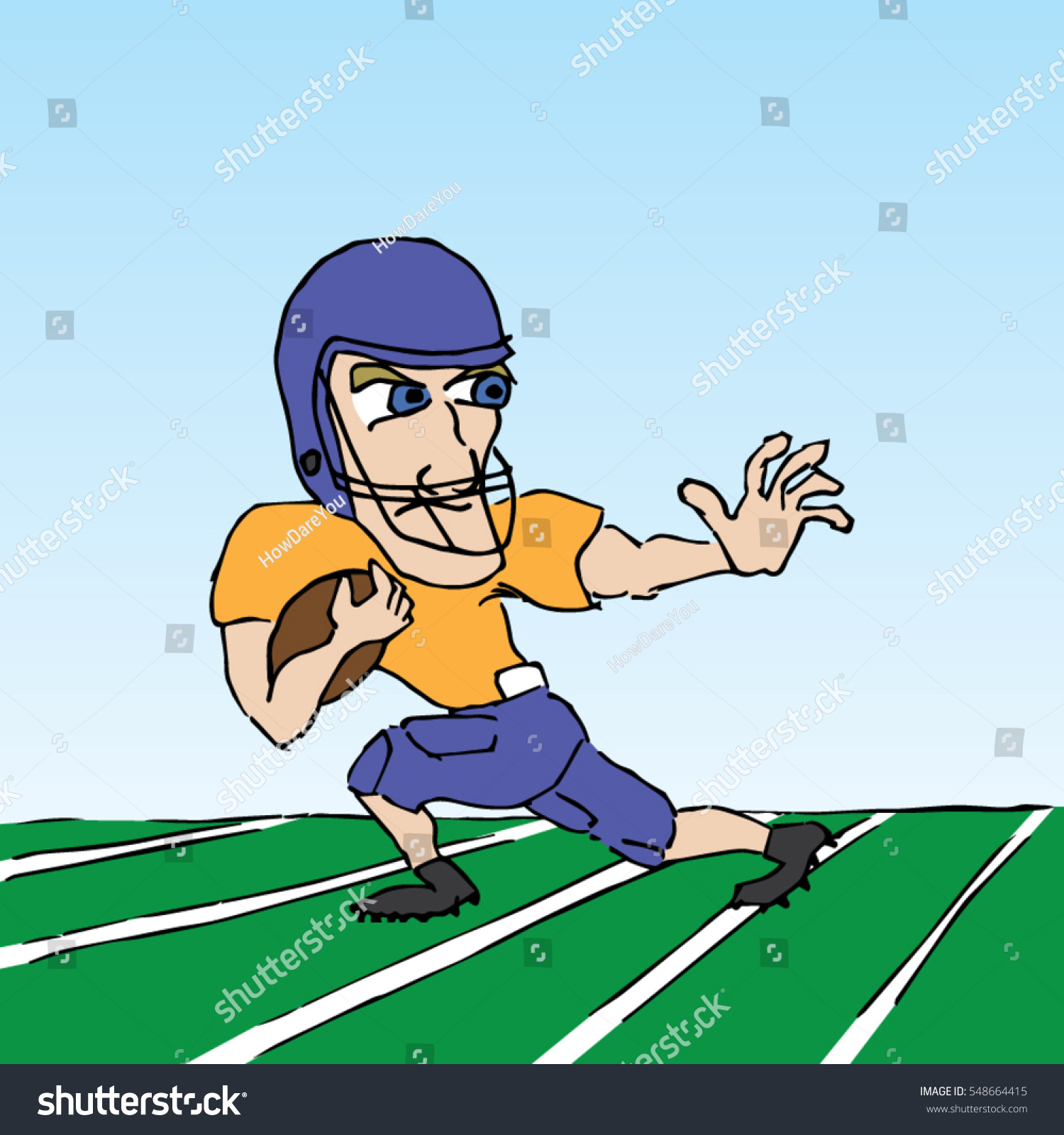 Stiff Arm Cartoon Stock Vector (Royalty Free) 548664415