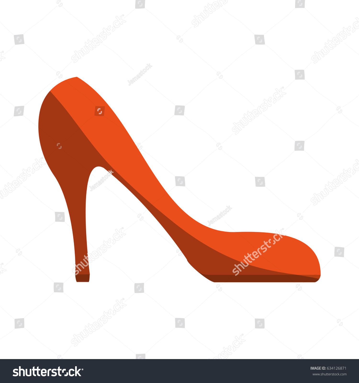 Stiletto Heel Icon Image Stock Vector (Royalty Free) 634126871 ...