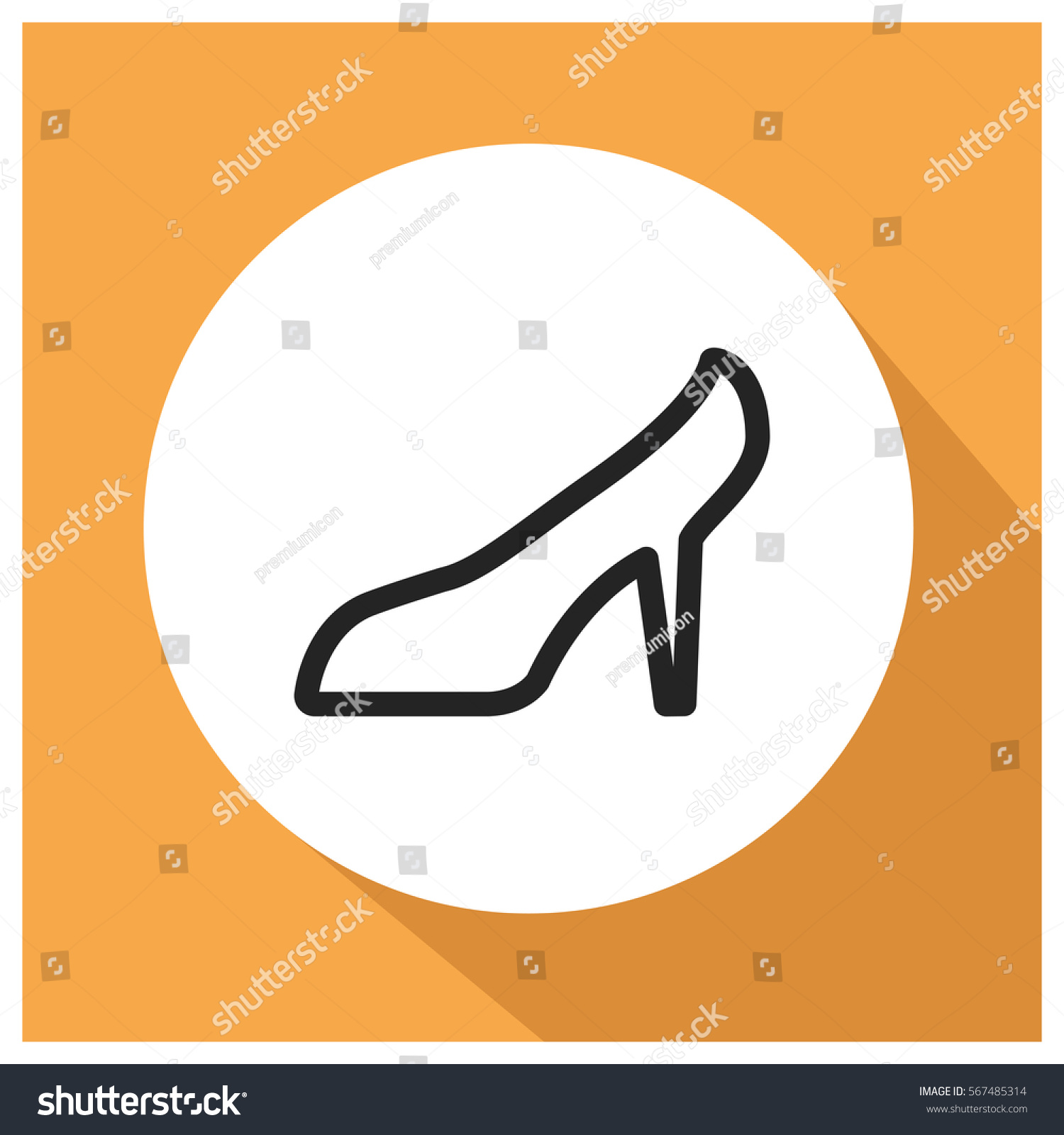 Stiletto Vector Icon Stock Vector (Royalty Free) 567485314 | Shutterstock
