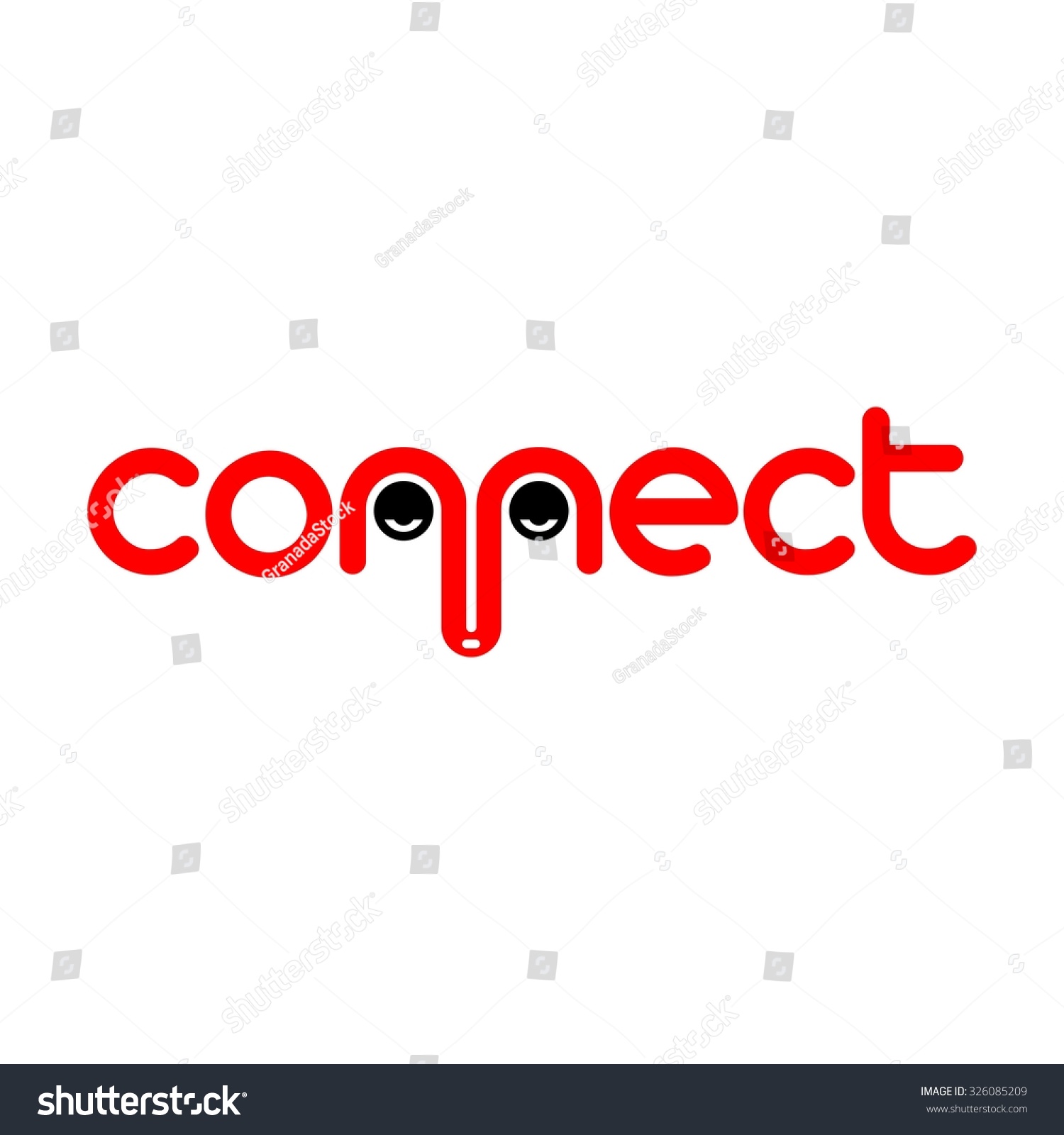 Still Connect Logo Stock Vector (Royalty Free) 326085209