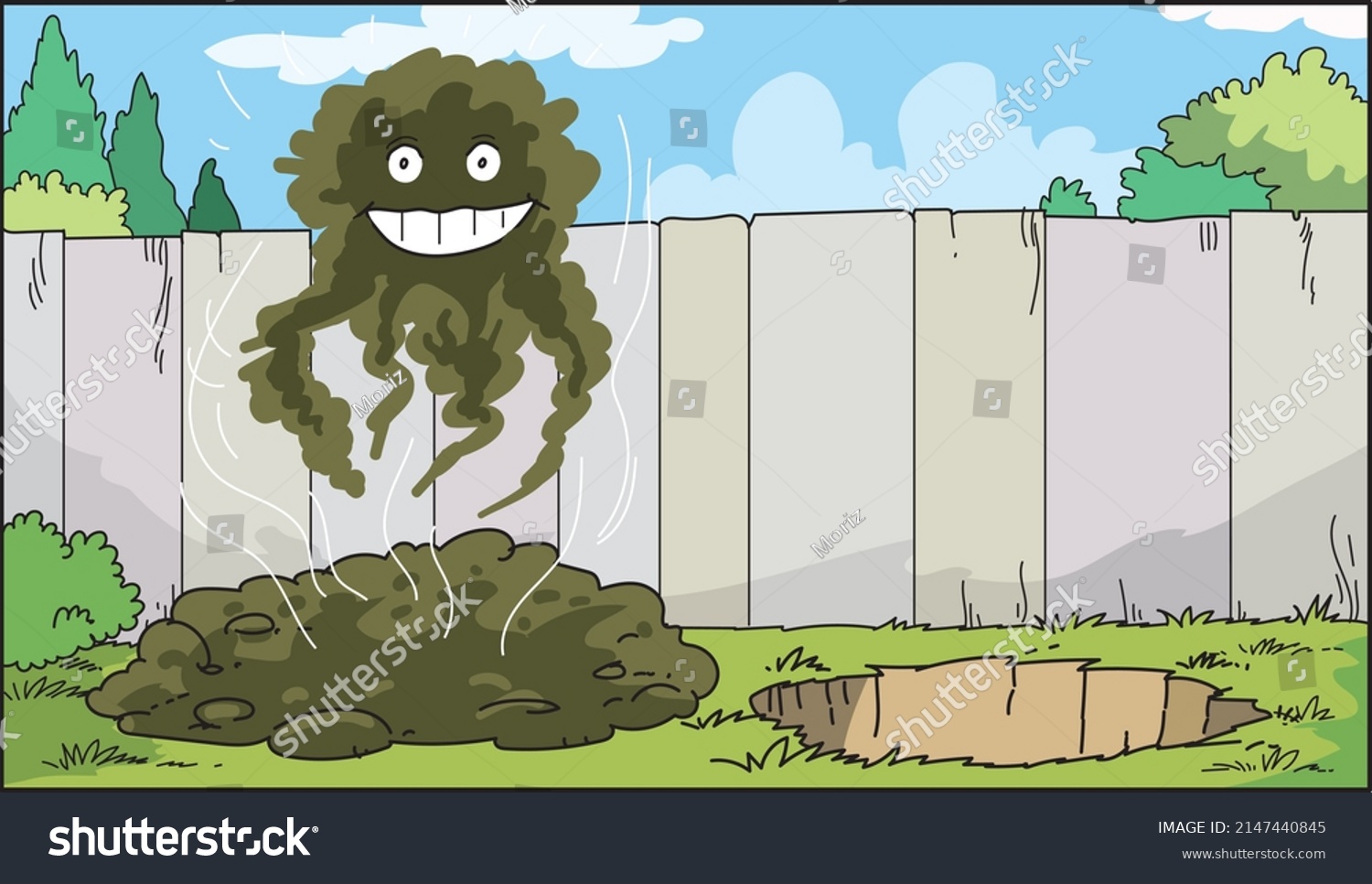 Stinky Waste Environment Protection Vector Stock Vector (Royalty Free ...