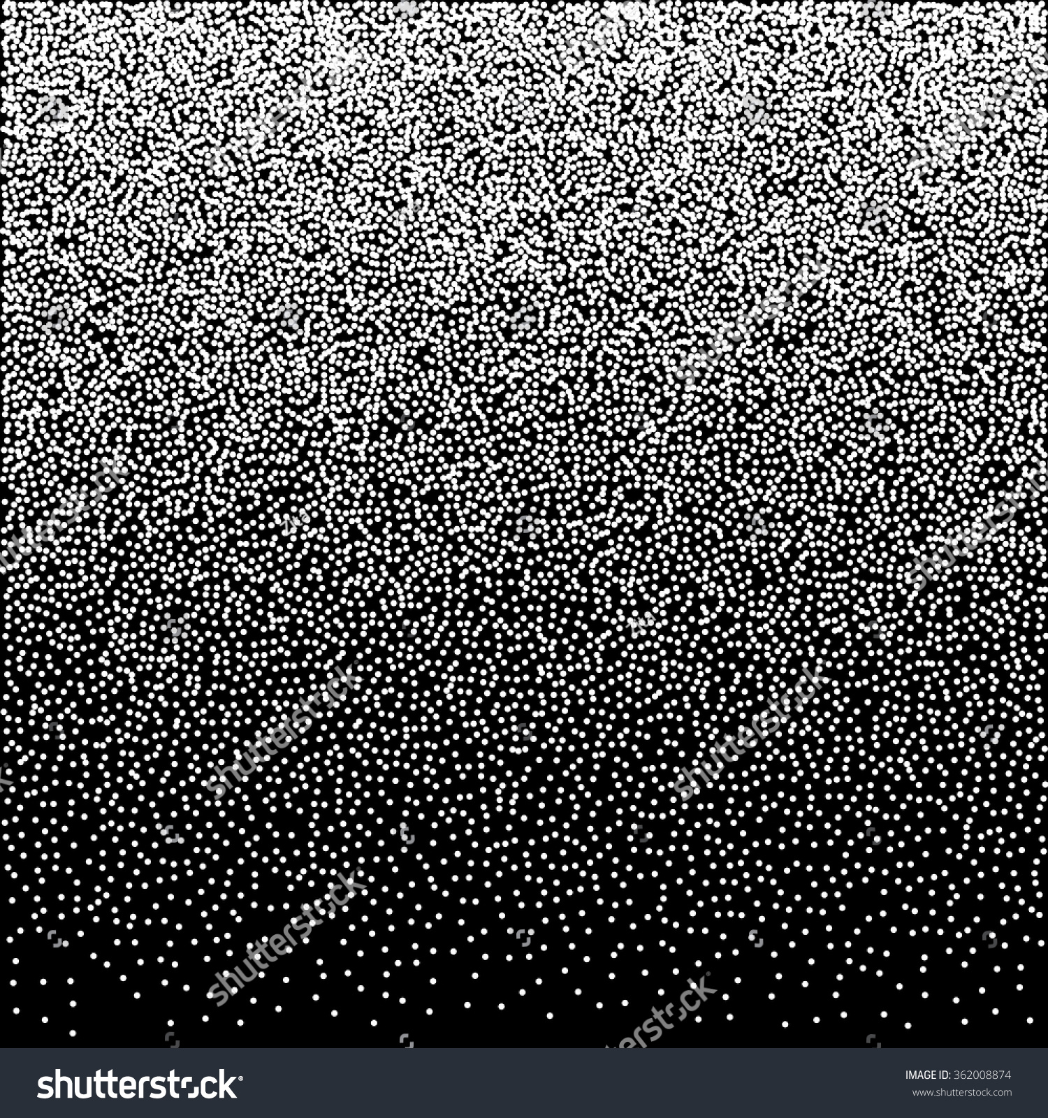 Stippled Linear Gradient On Black Vector Stock Vector (Royalty Free ...