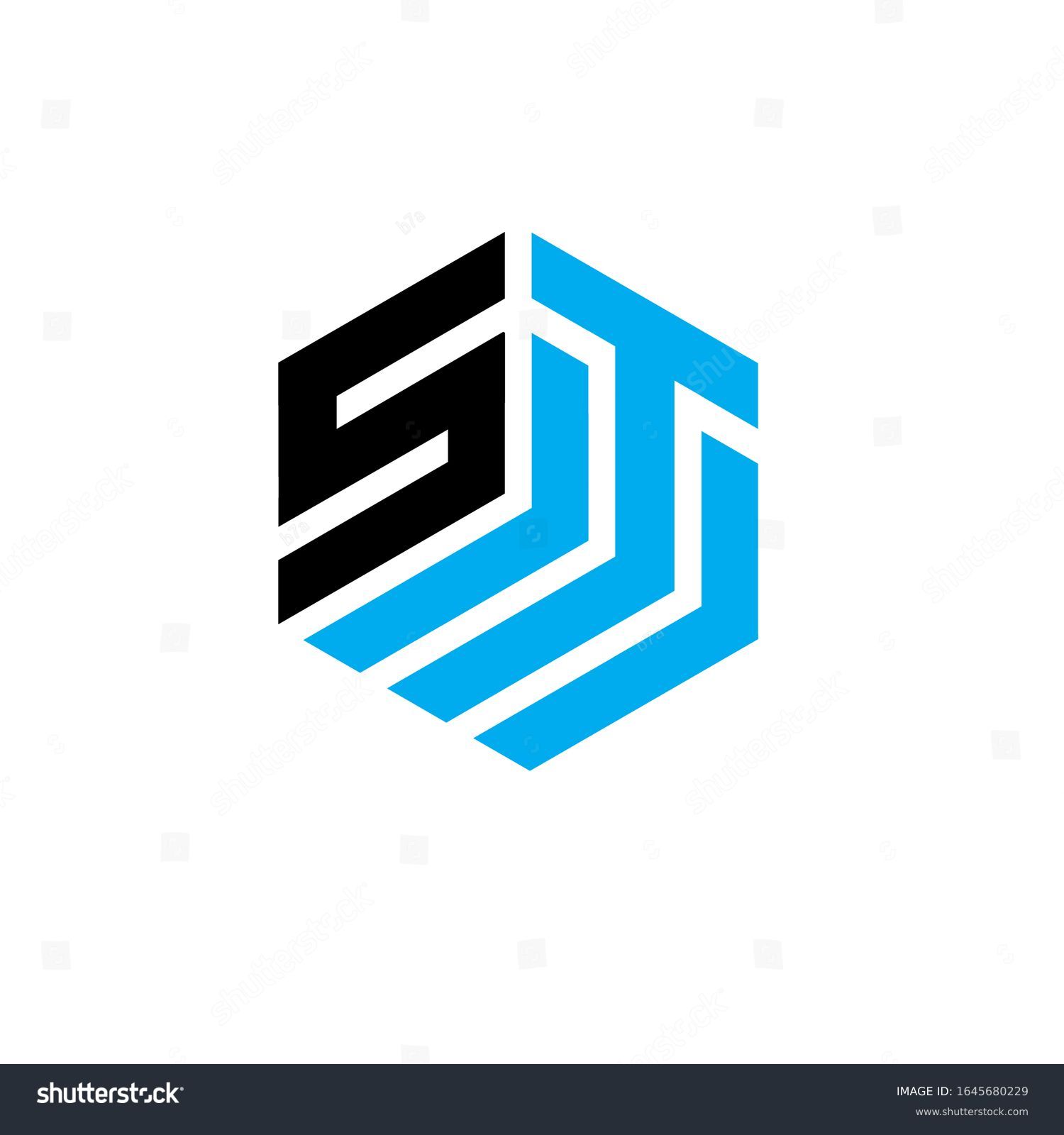 Stm Logo Design Vector Sign Template Stock Vector (Royalty Free) 1645680229