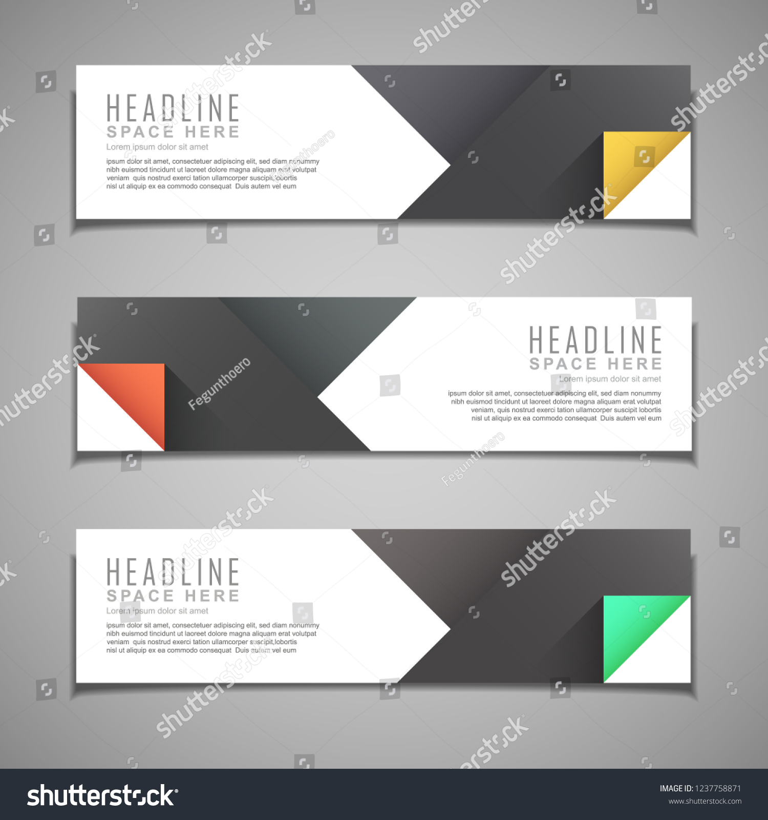 Stock Vector Banner Label Background Modern Stock Vector (Royalty Free ...