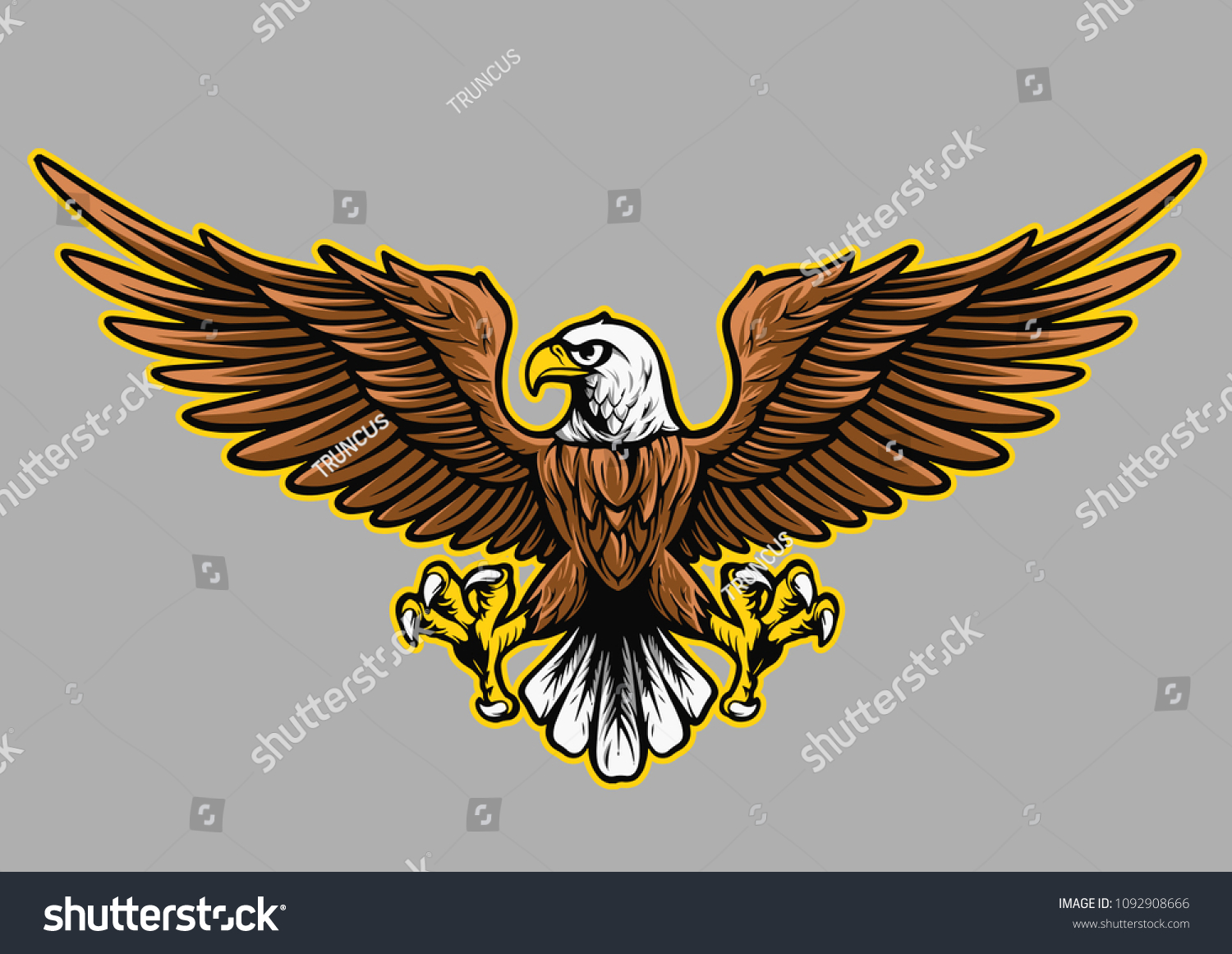 Stock Vector Eagle Object Illustration Stock Vector (Royalty Free ...