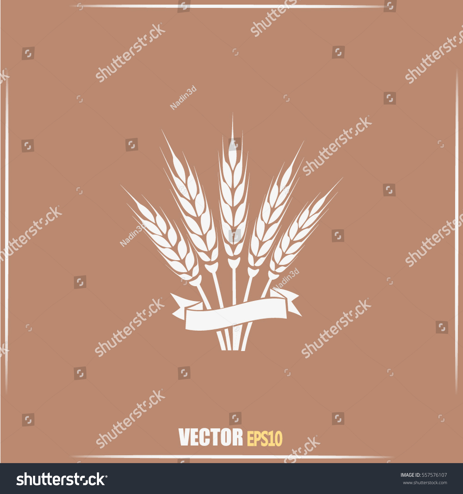 Stock Vector Illustration Wheat Stock Vector (Royalty Free) 557576107 ...