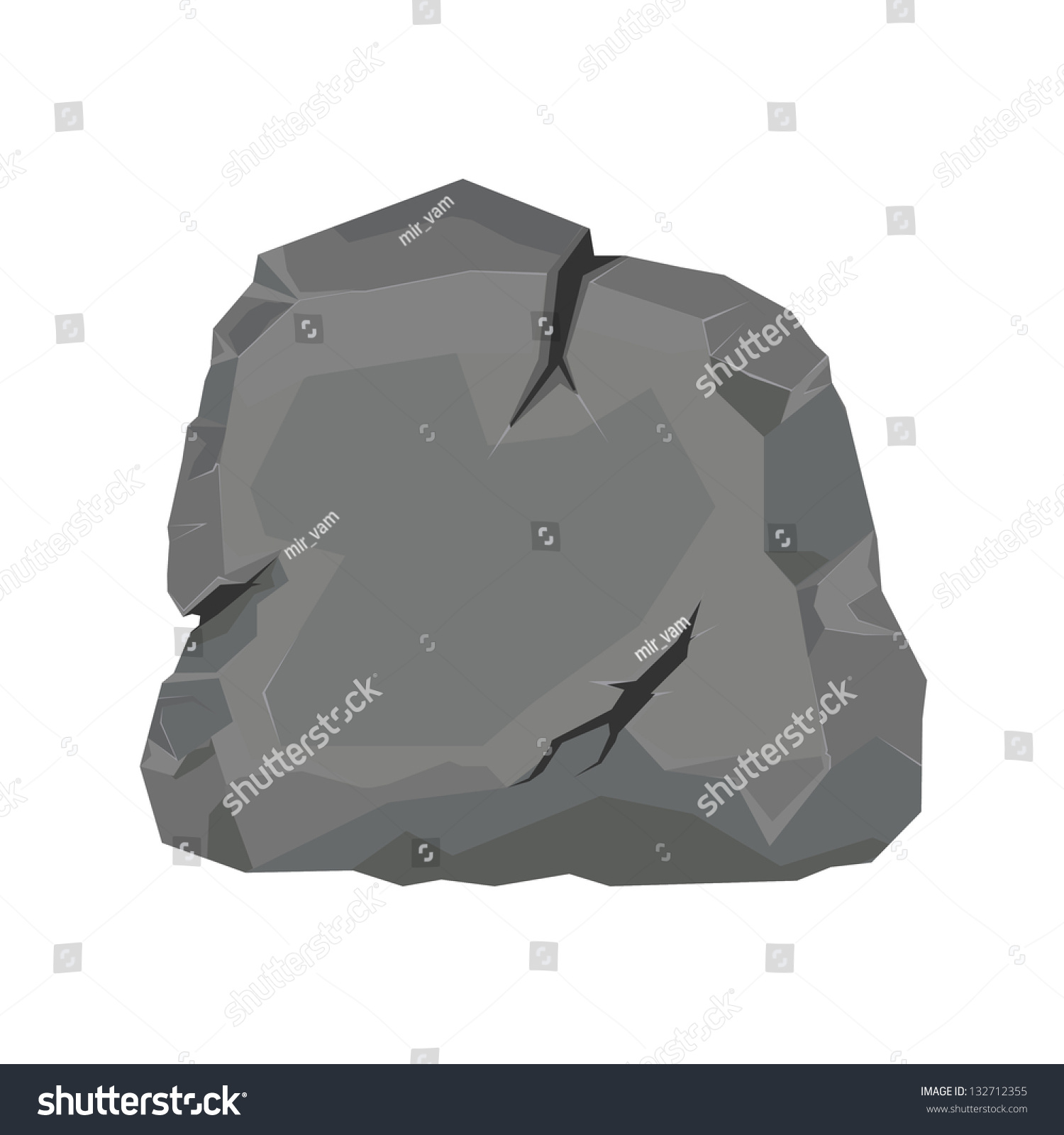 Stone Stock Vector (Royalty Free) 132712355