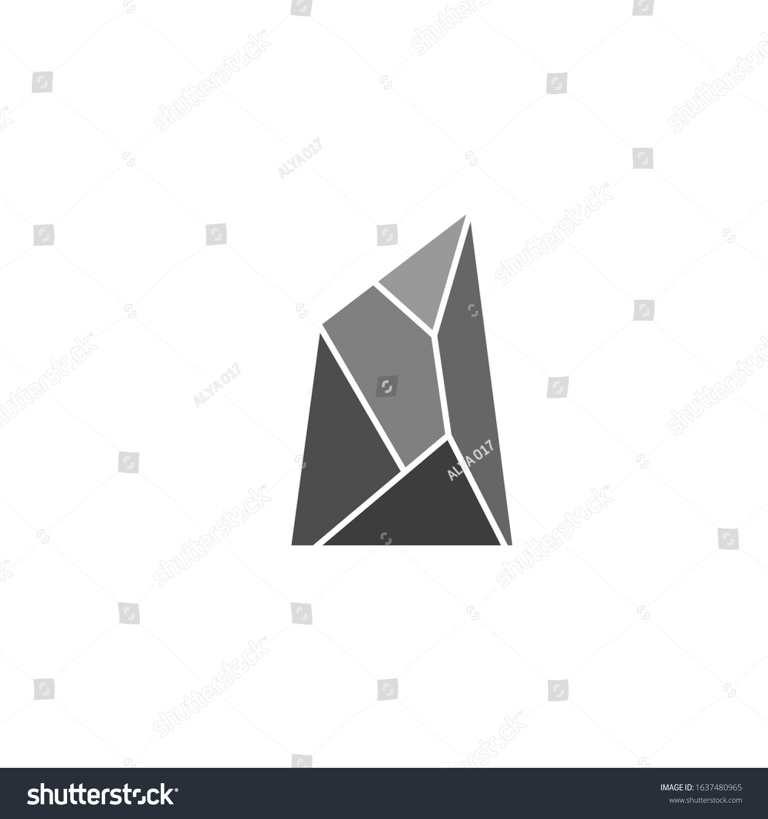 Stone Abstract Logo Design Modern Stock Vector (Royalty Free) 1637480965