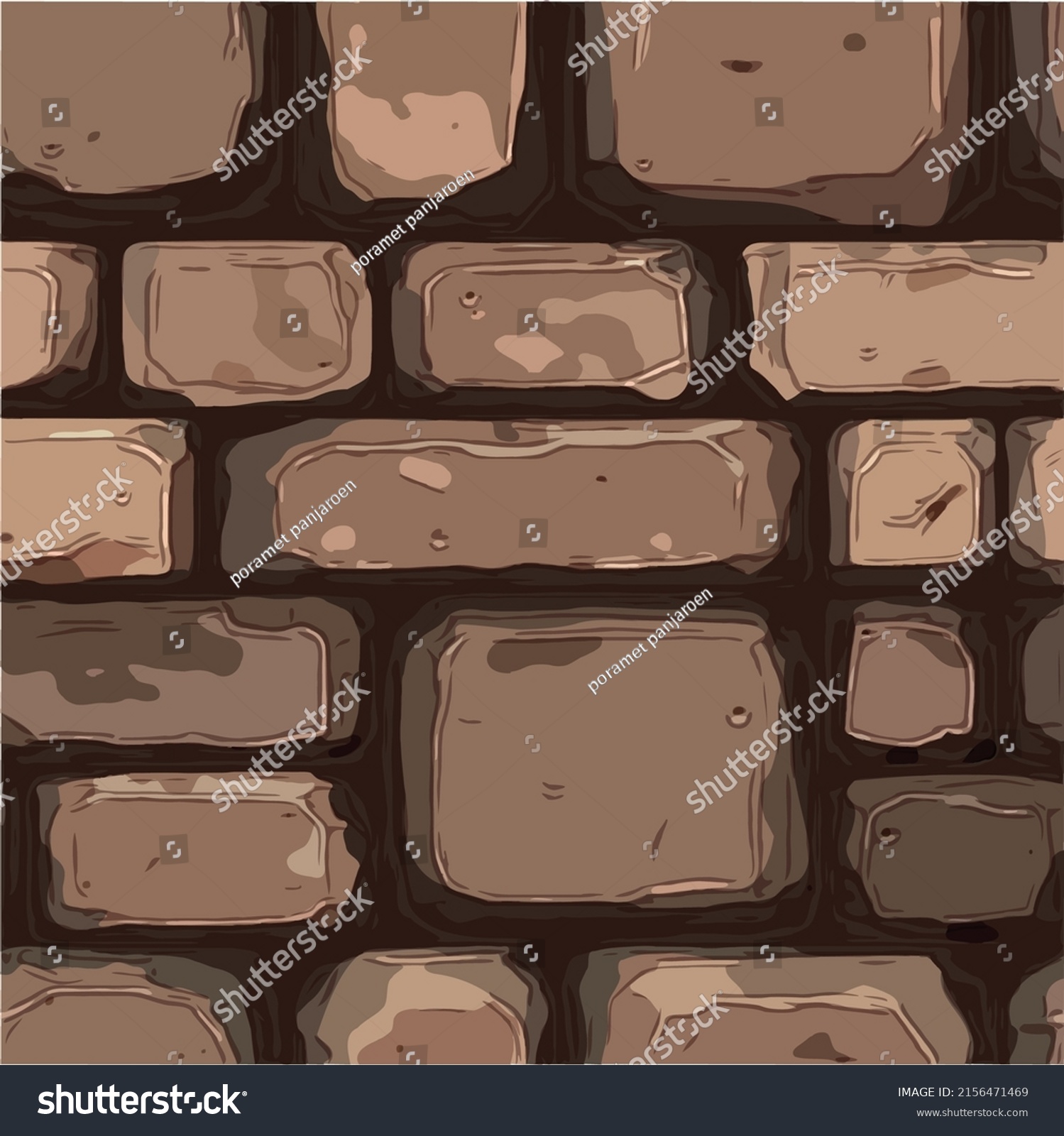 Stone Handdrawn Texture Tile Nature Material Stock Vector (Royalty Free ...