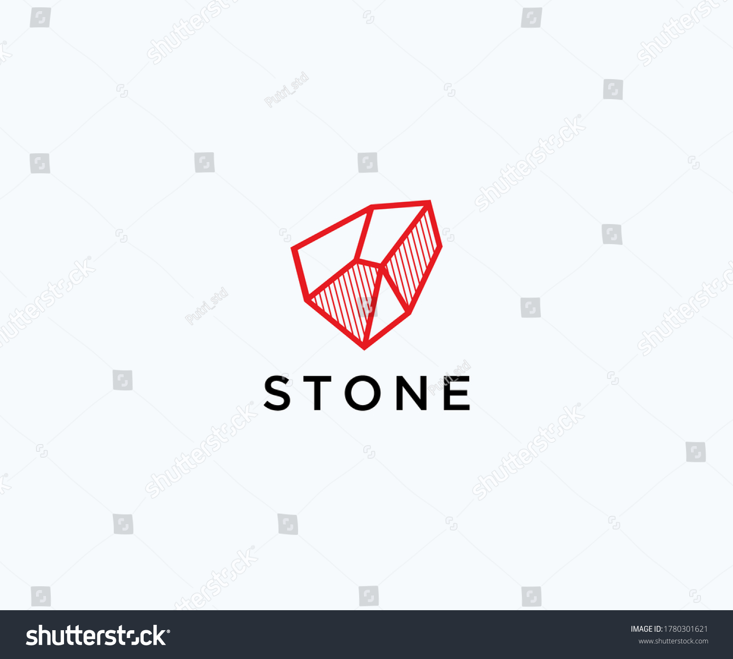 Stone Logo Icon Design Vector Stock Vector (Royalty Free) 1780301621