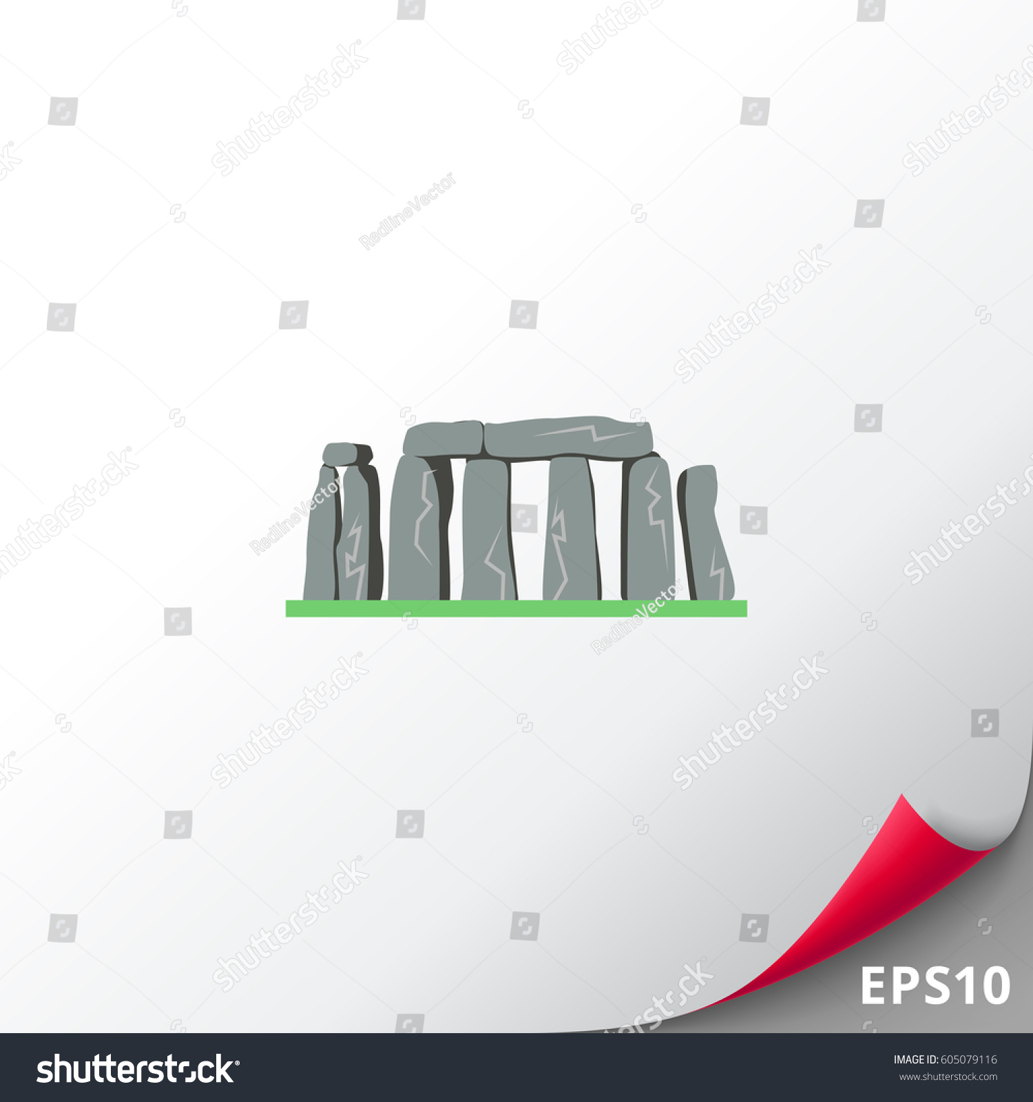 Stonehenge Icon Stock Vector (Royalty Free) 605079116 | Shutterstock
