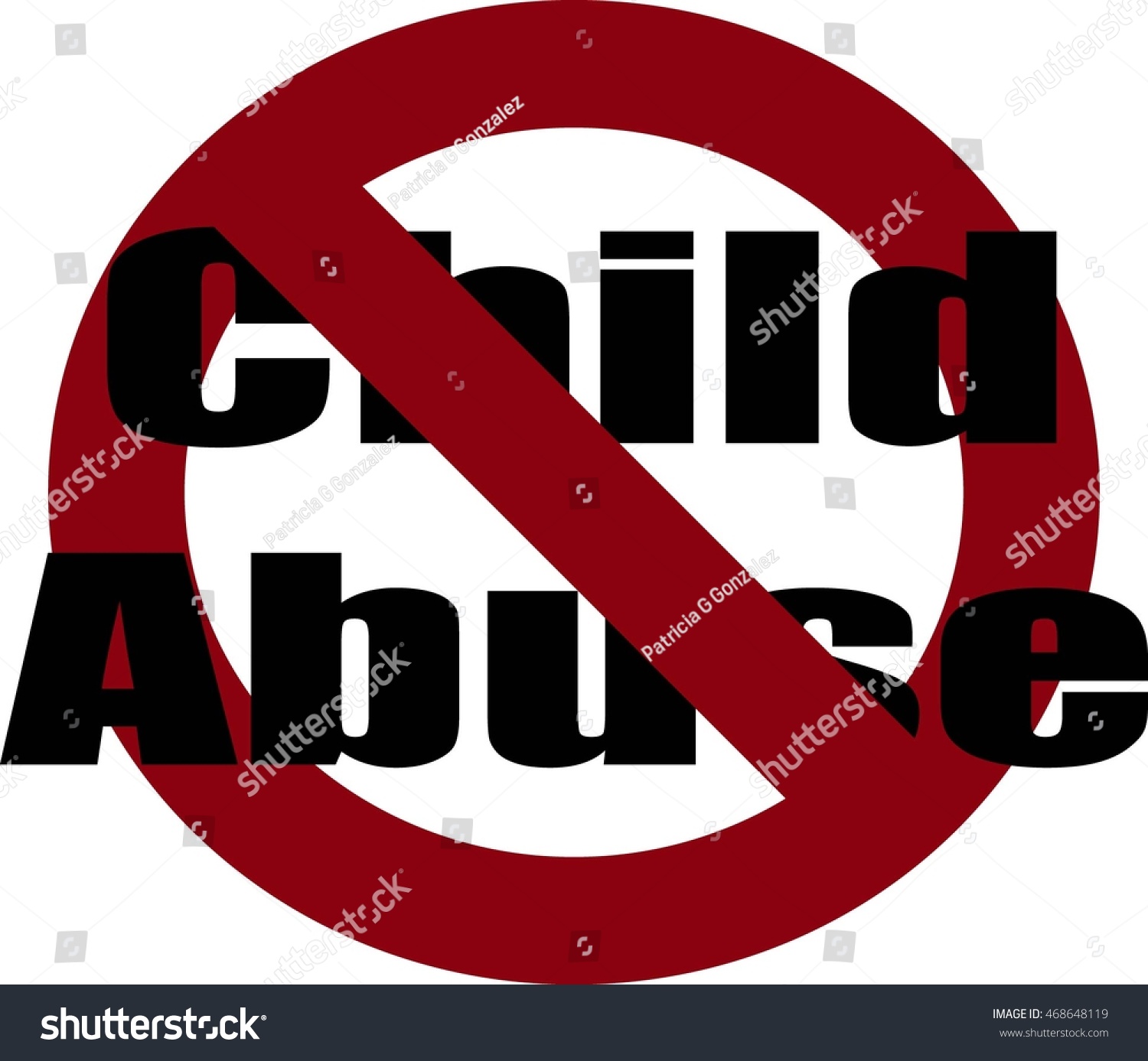 Vektor Stok Stop Child Abuse Vector (Tanpa Royalti) 468648119 ...