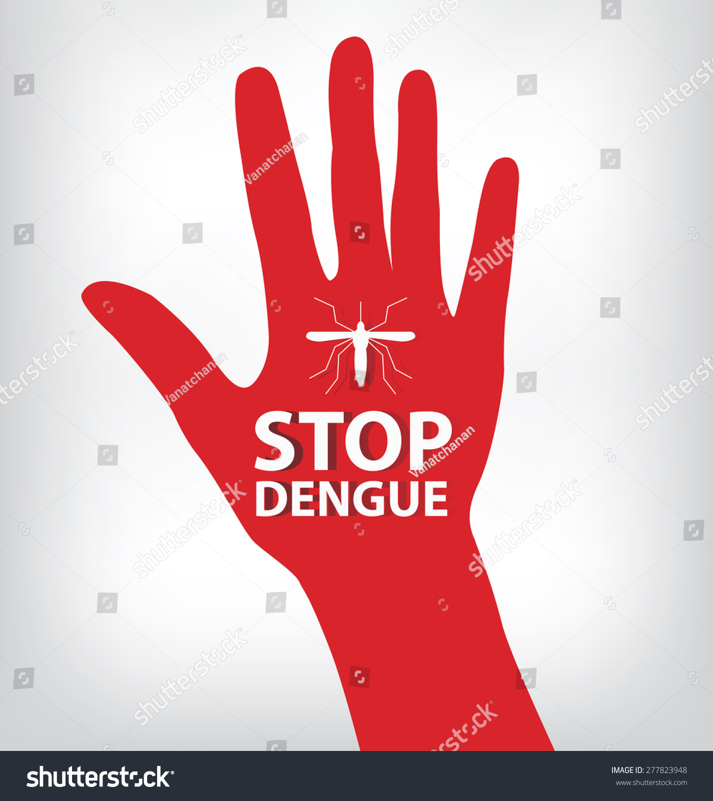 Stop Dengue Sign Vector Illustration Stock Vector (Royalty Free) 277823948