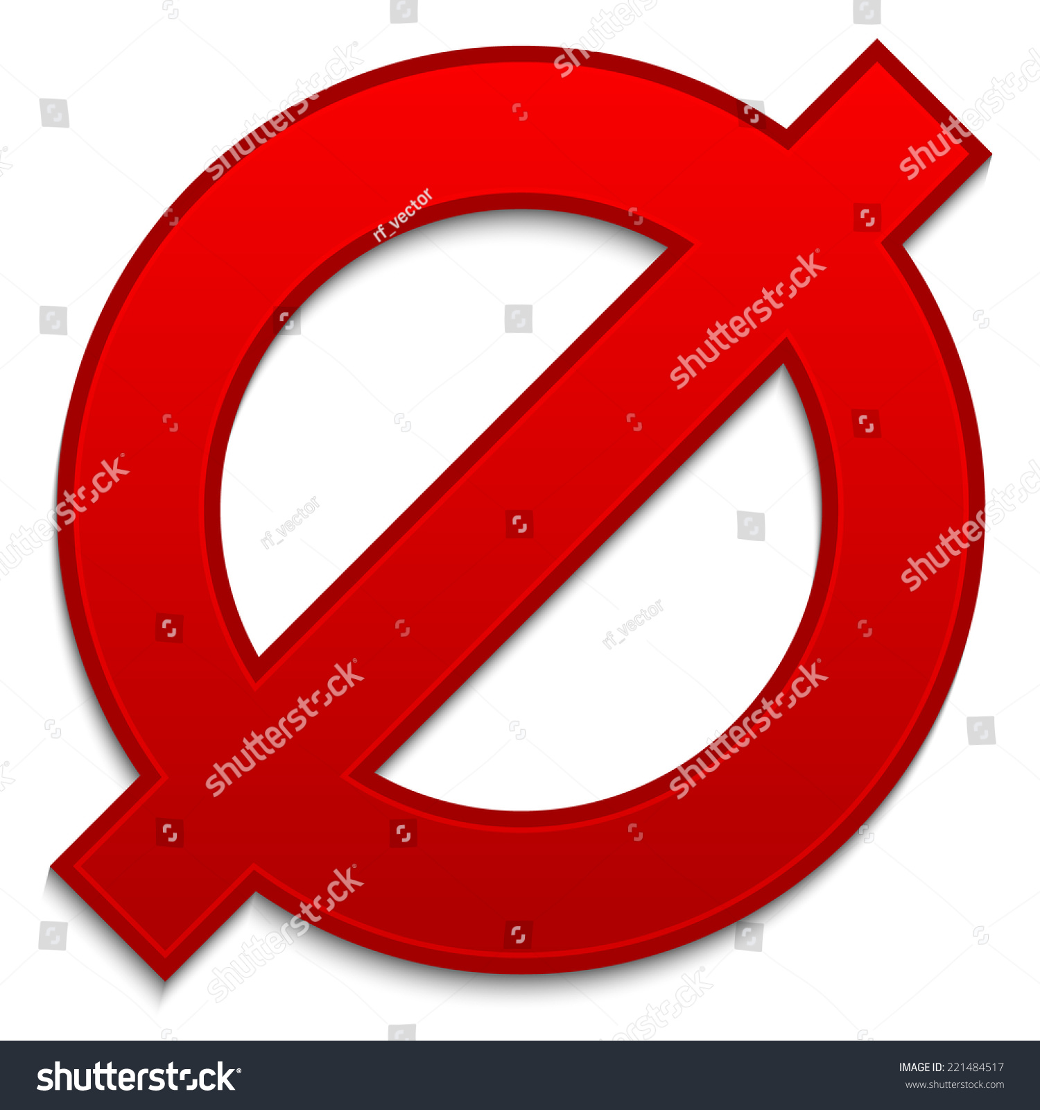 Stop Deny Do Not No Entry Stock Vector (Royalty Free) 221484517 ...