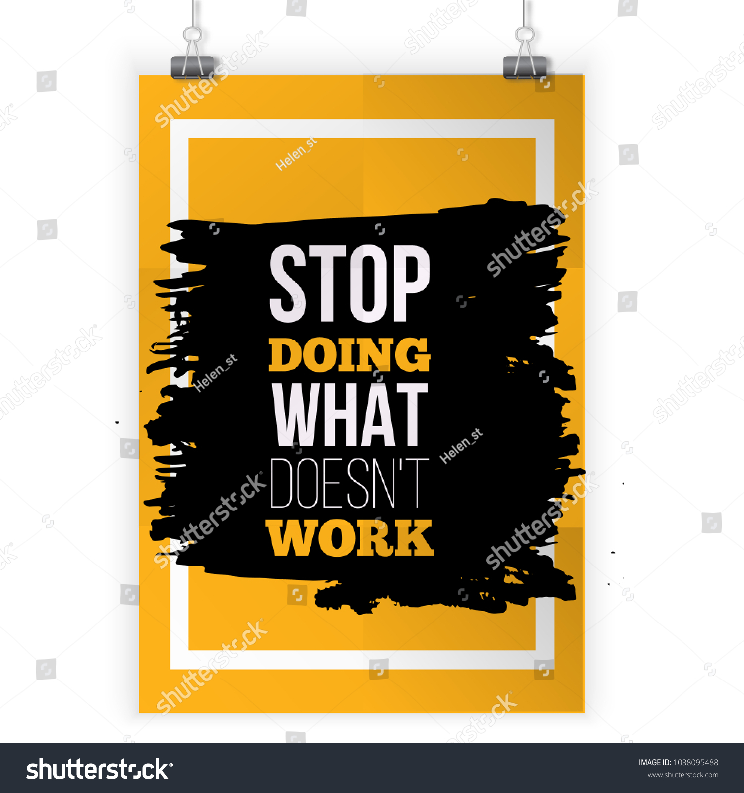 Stop Doing What Does Not Work Stock Vector (Royalty Free) 1038095488 ...