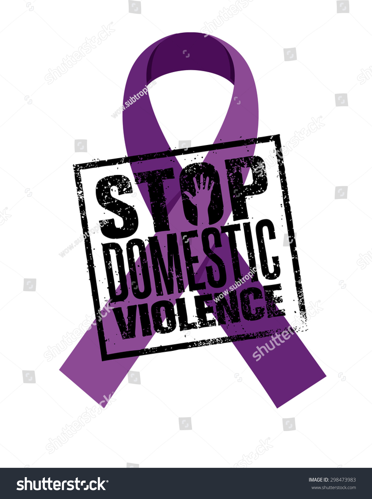 Stop Domestic Violence Stamp Creative Vector Stock Vector (Royalty Free ...
