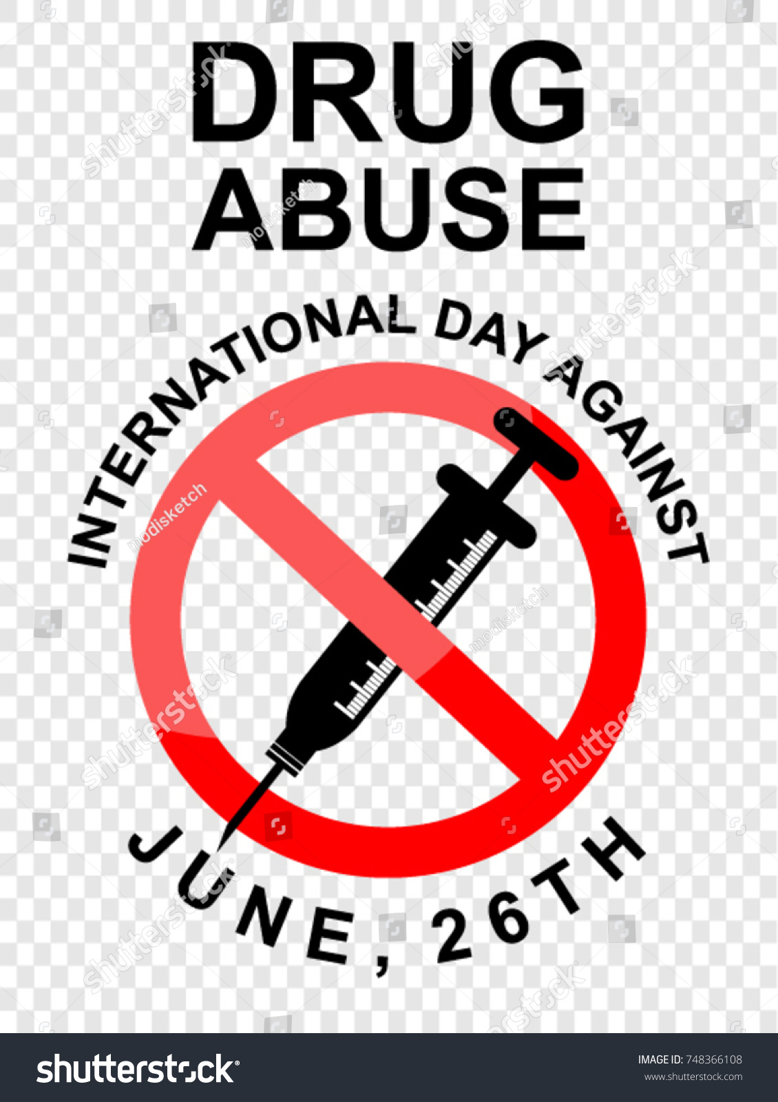 Stop Drug Poster: vector de stock (libre de regalías) 748366108 ...