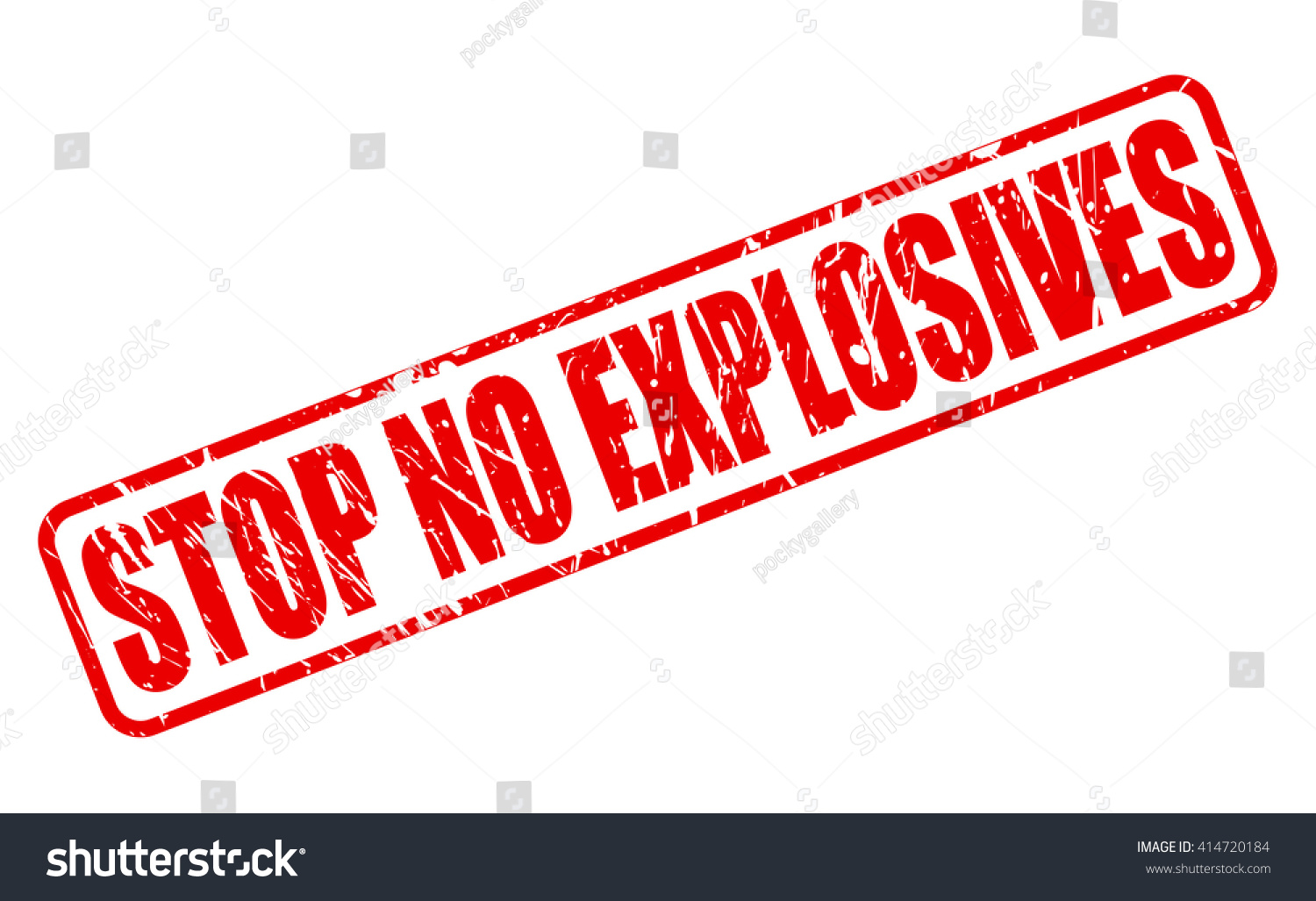 Stop No Explosives Red Stamp Text: vector de stock (libre de regalías ...