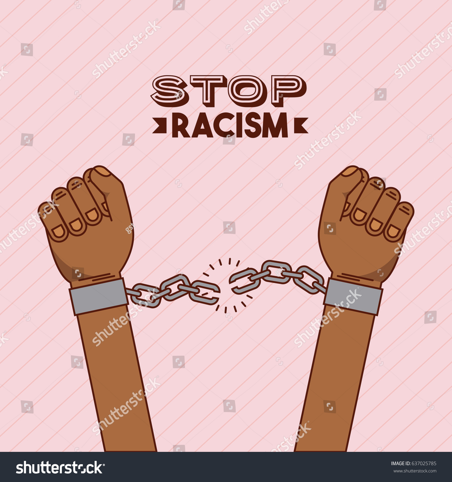 Stop Racism Image Stock Vector (Royalty Free) 637025785 | Shutterstock