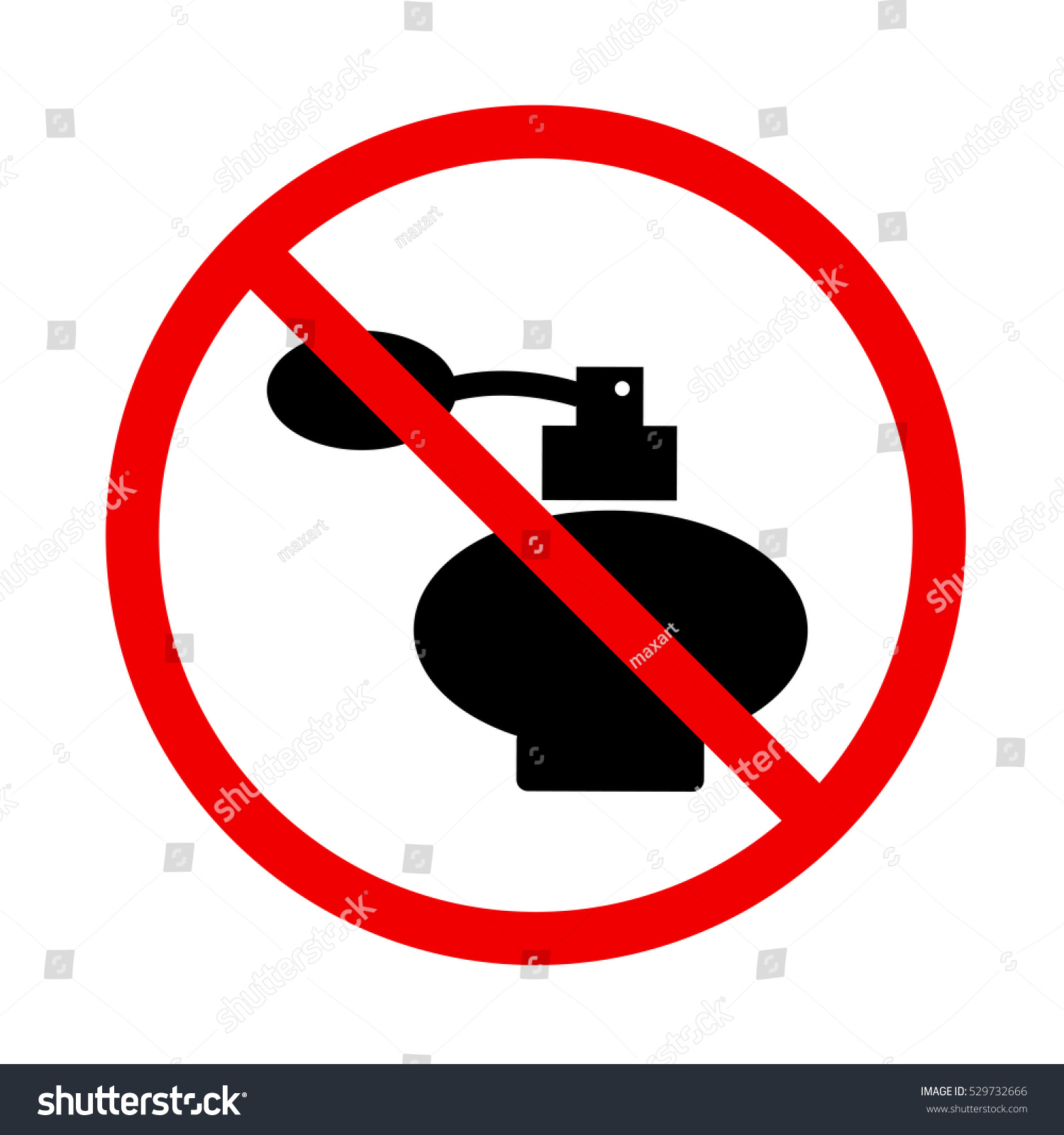 Stop Sign No Perfume: стоковая векторная графика (без лицензионных ...