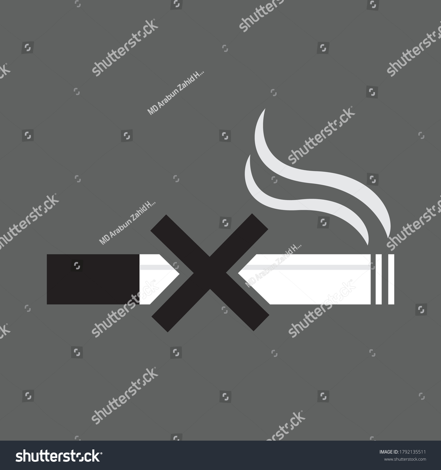 Stop Smoking Icon Vector Graphics Designs Stock Vector (Royalty Free ...