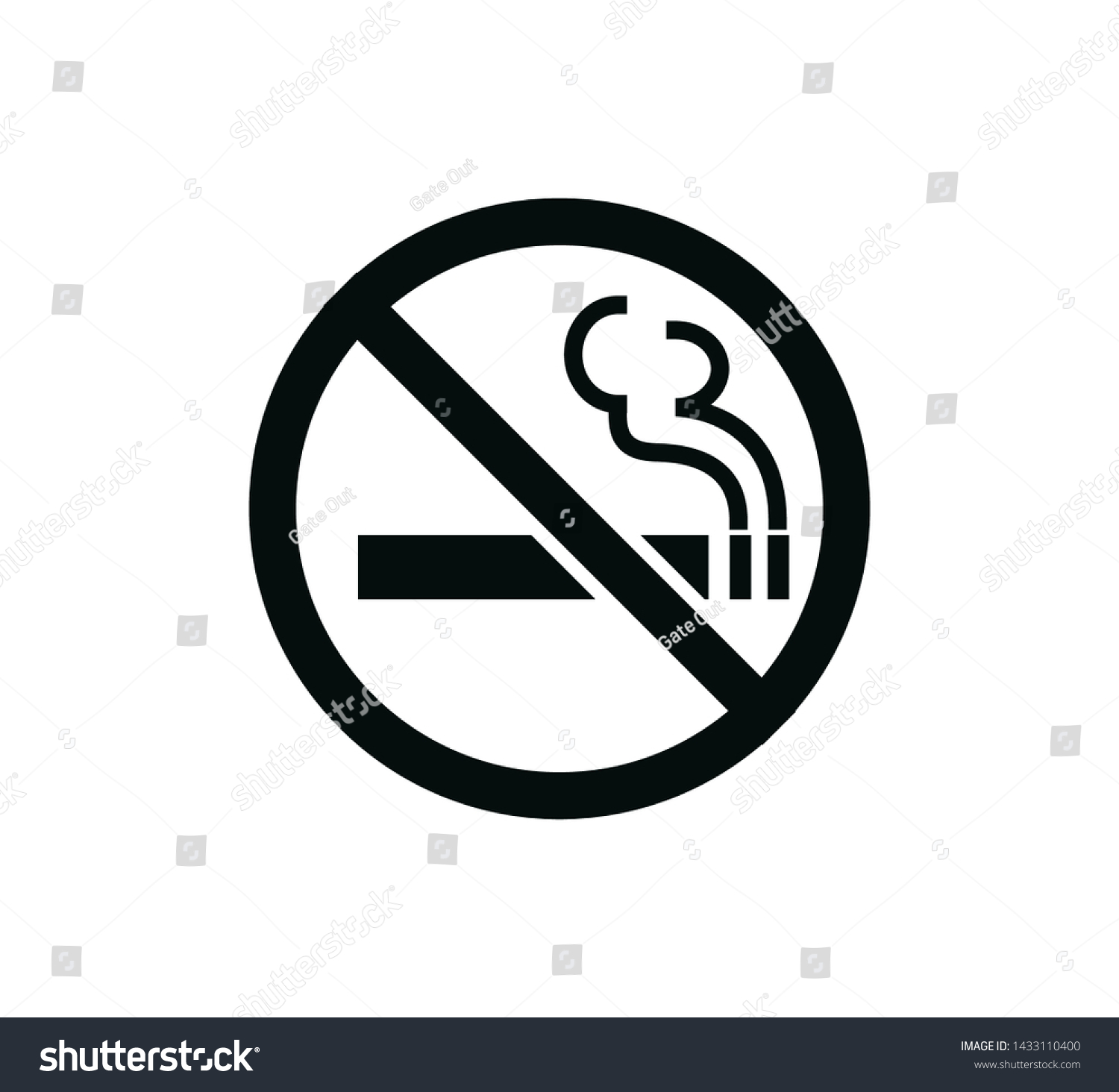 Stop Smoking Icon Vector Illustration Stock Vector (Royalty Free ...